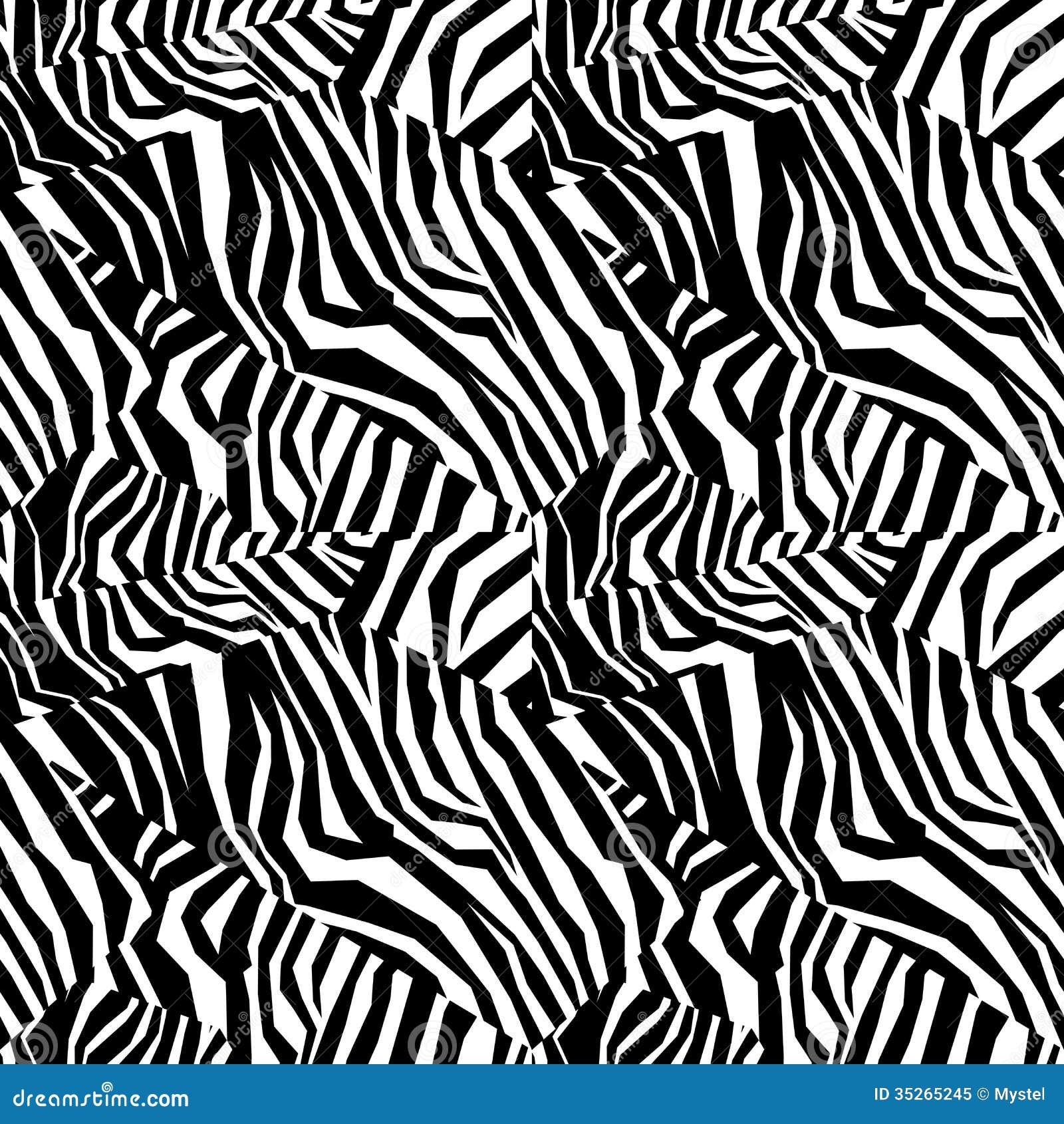 Seamless Colorful Animal Skin Texture of Zebra Stock Vector ...