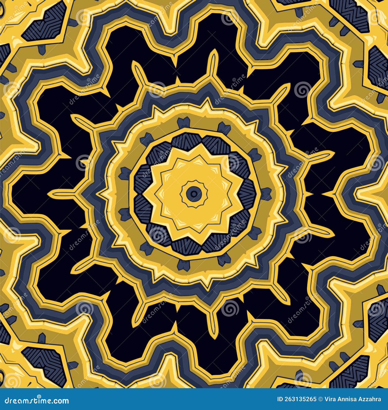 Aztec Bright Triangle Seamless Pattern Vector Illustration ...