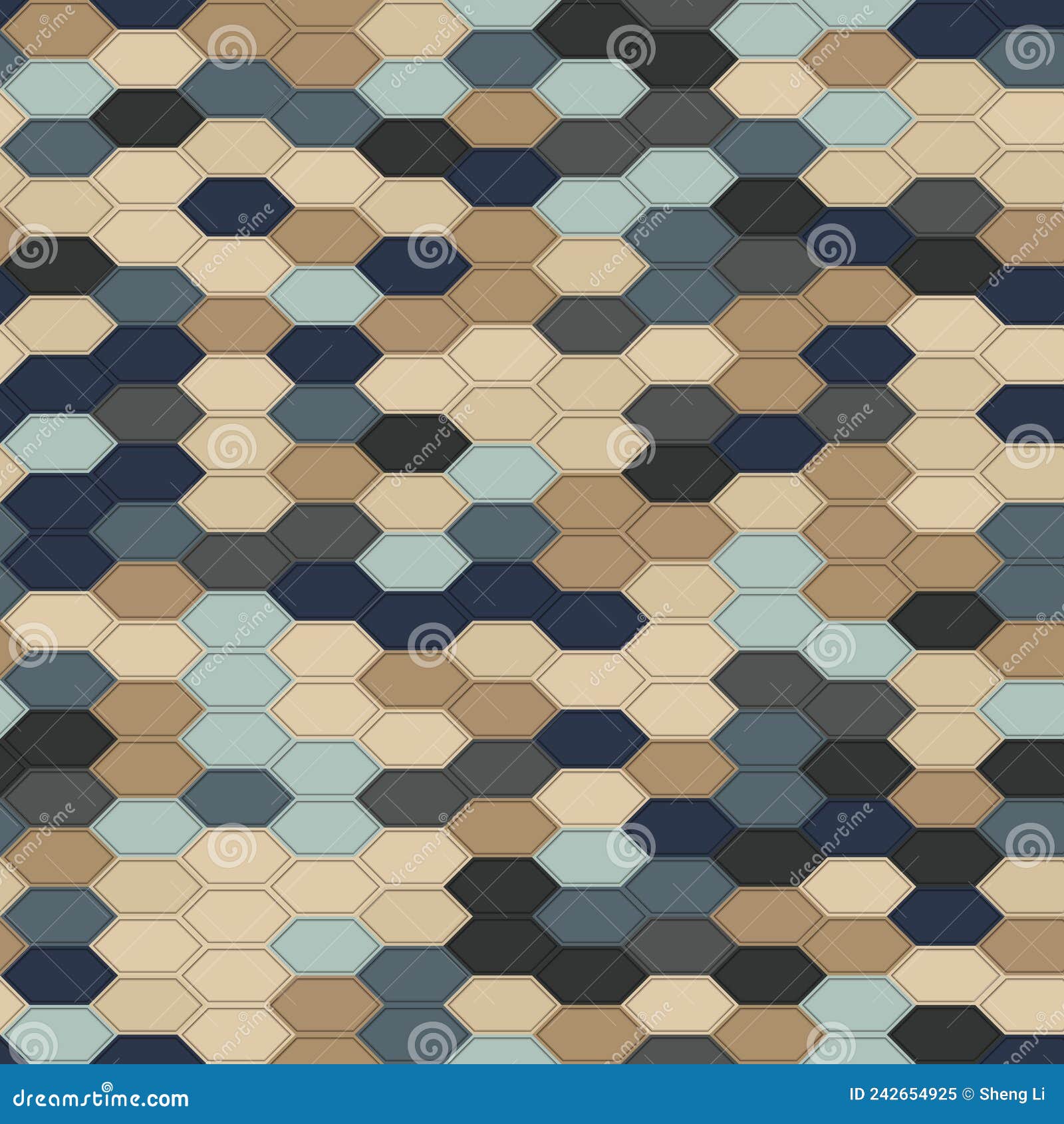 The Seamless Colorful Beehive Patterns Stock Vector - Illustration of ...