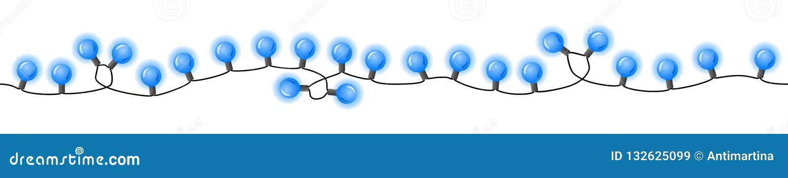 Seamless Colorful Chains of Lights Stock Vector - Illustration of ...