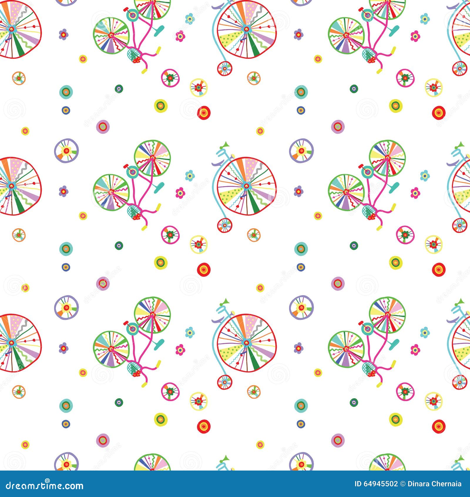 Texture With Bicycles Pictograms. Bicycles Seamless Background. Bikes ...