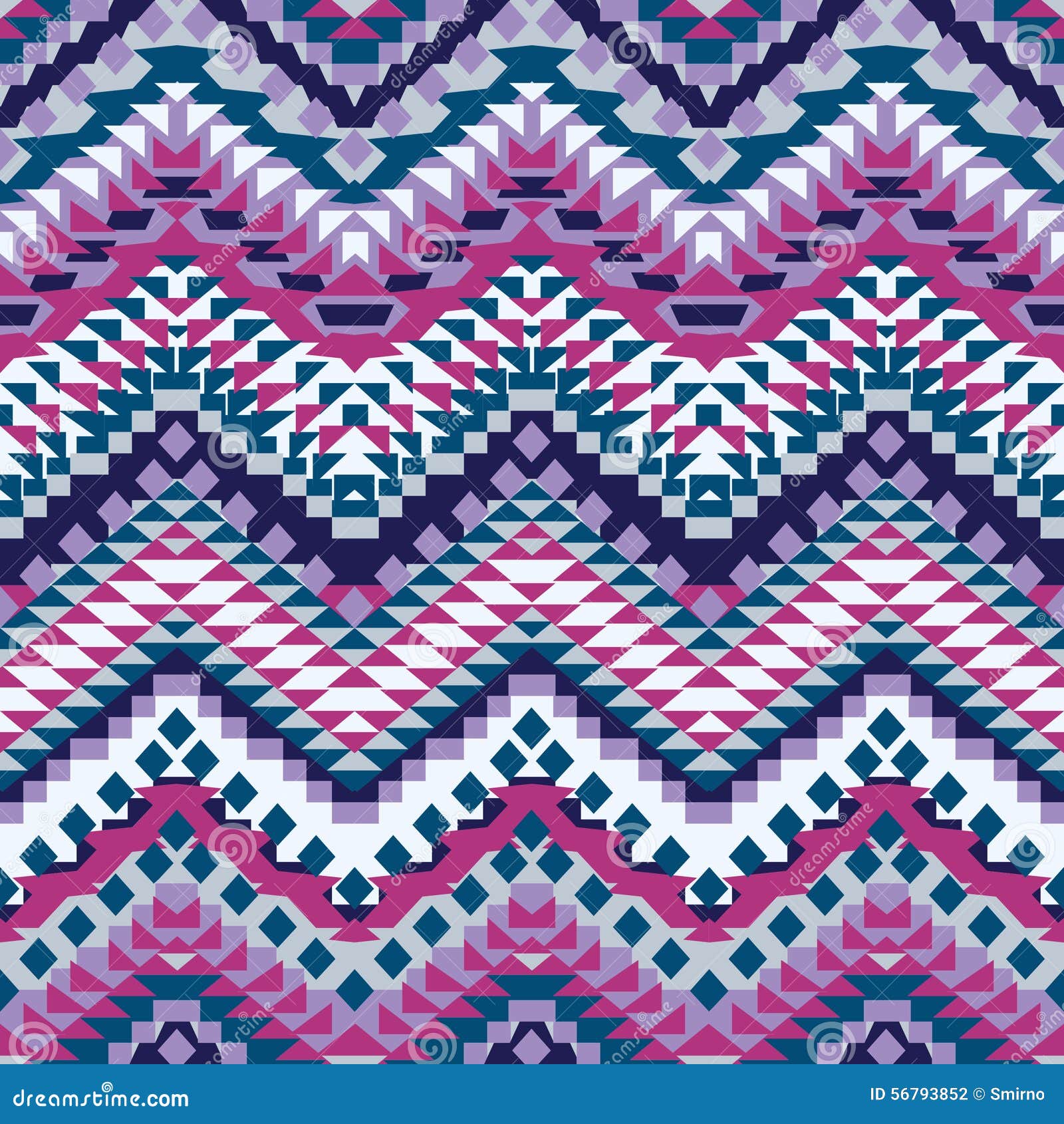 Seamless Colorful Ethnic Pattern Stock Vector - Illustration of graphic ...