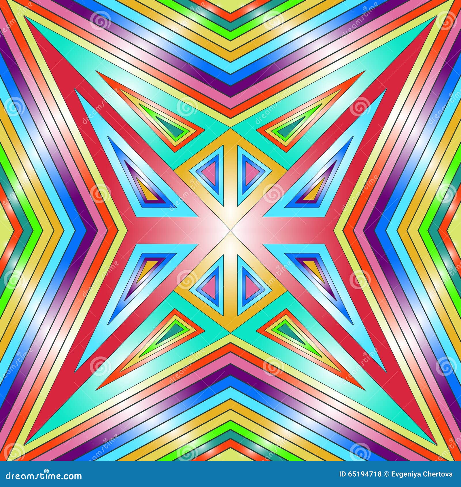 Seamless Colorful Geometric Texture Stock Vector - Illustration of ...