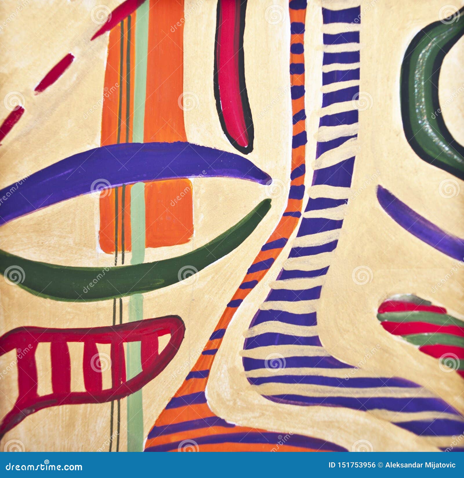 Seamless Colorful Painted Pattern Background Stock Photo - Image of ...