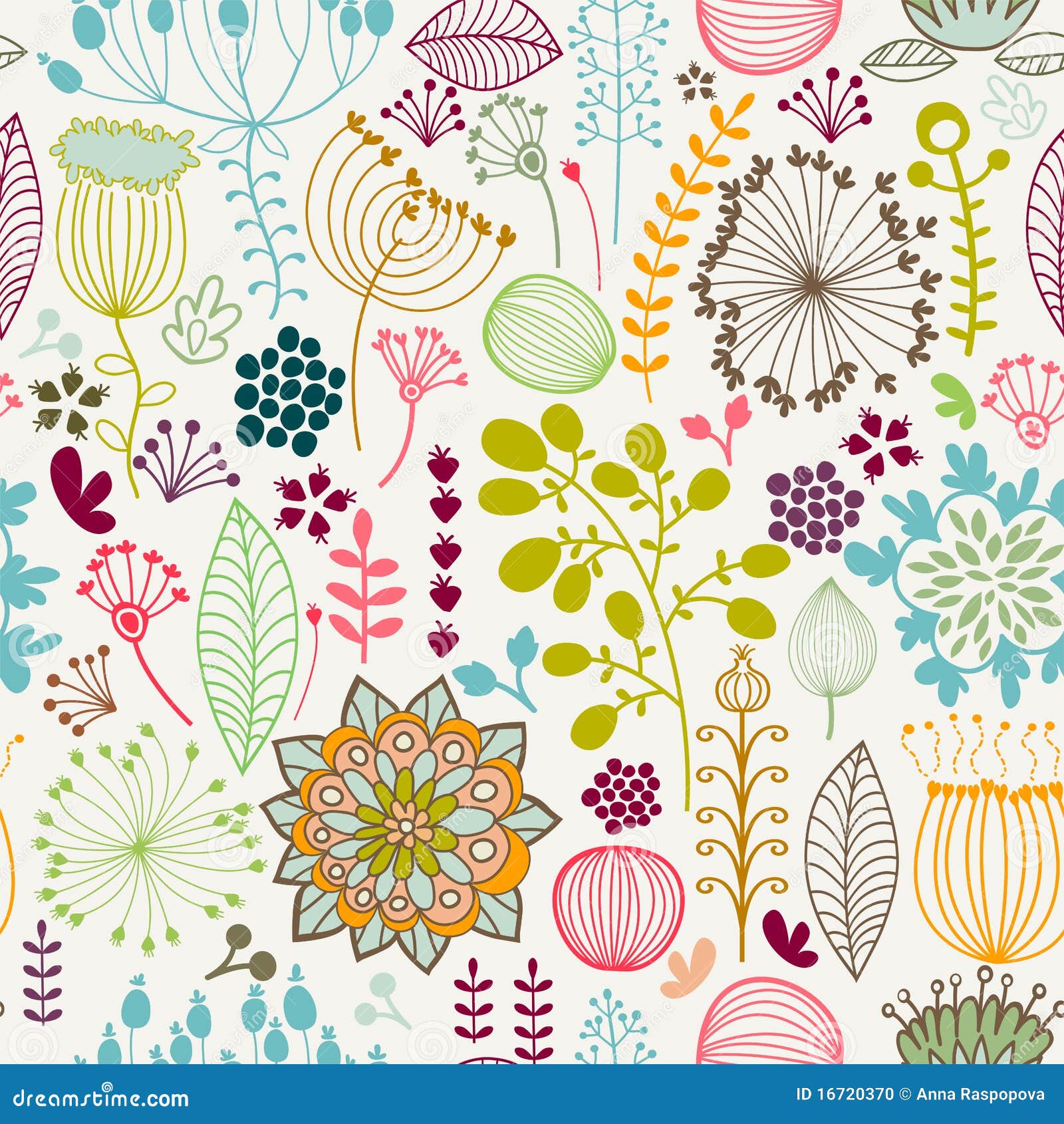 Seamless colorful pattern stock vector. Illustration of lovely - 16720370