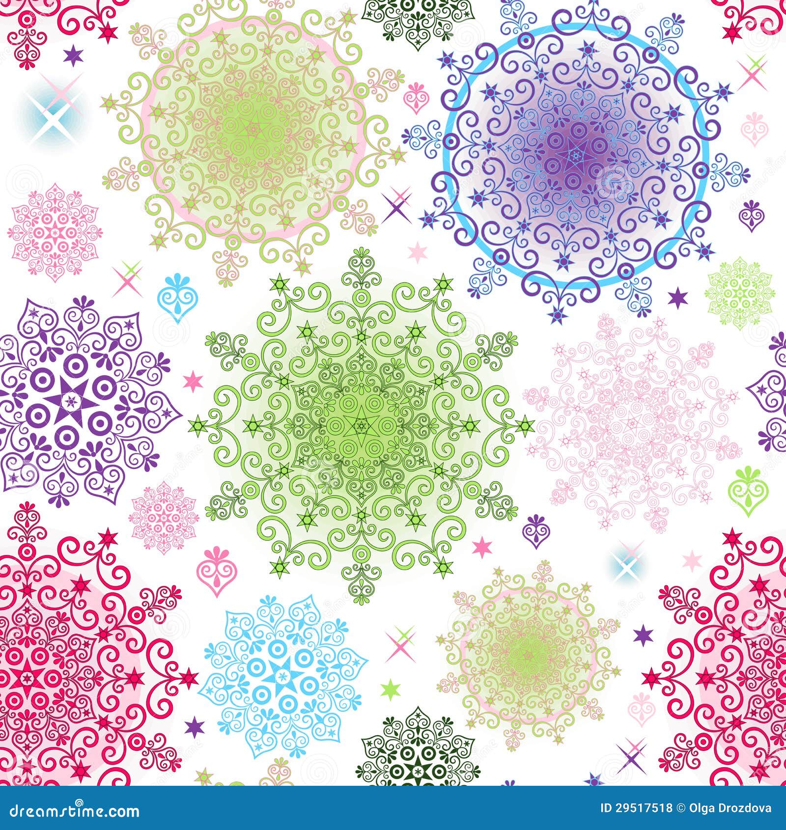 Seamless colorful pattern stock vector. Illustration of ornament - 29517518