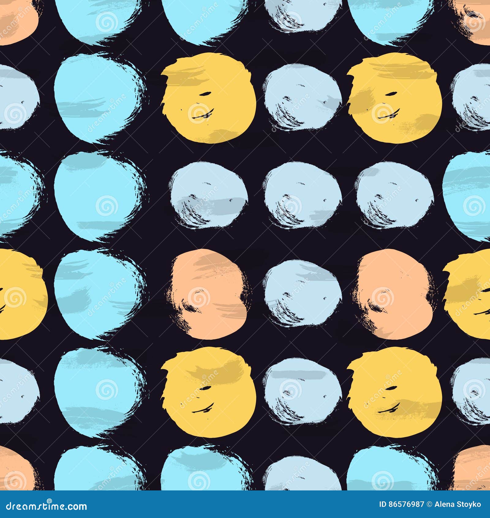 Seamless Colorful Pattern with Circles Stock Vector - Illustration of ...