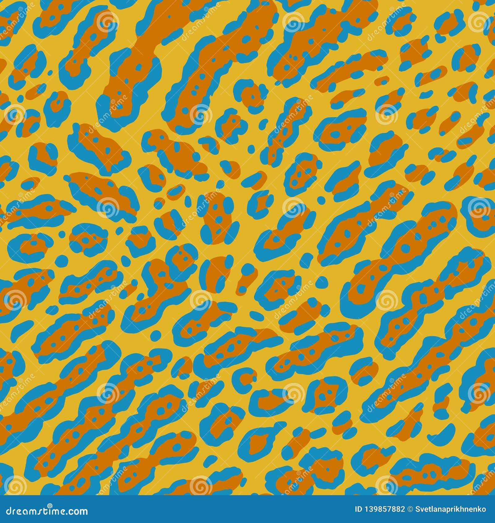 Ocelot or leopard stock vector. Illustration of decorative - 139857882