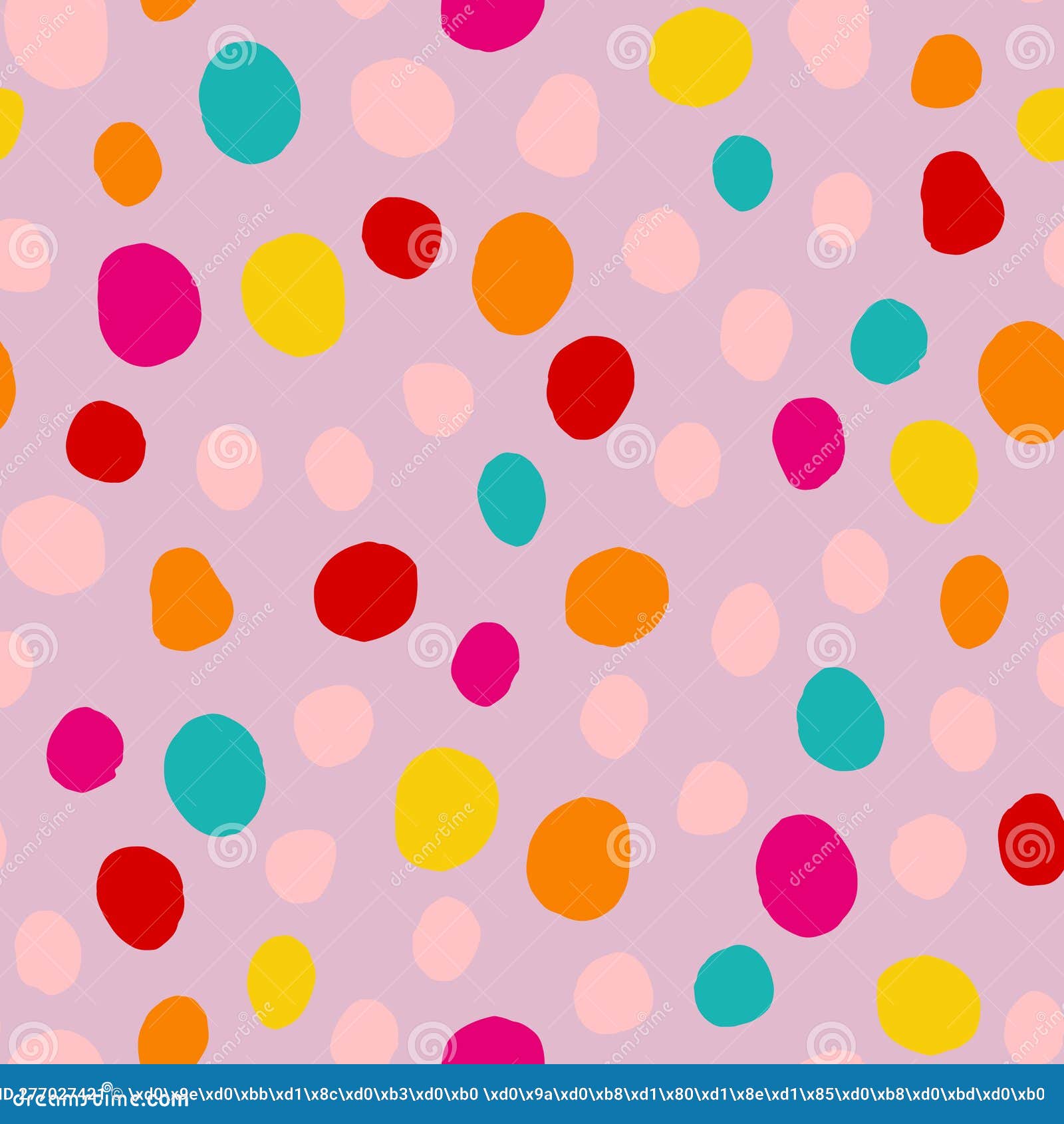 Seamless Colorful Polka Dots Pattern. Abstract Background Stock Vector ...