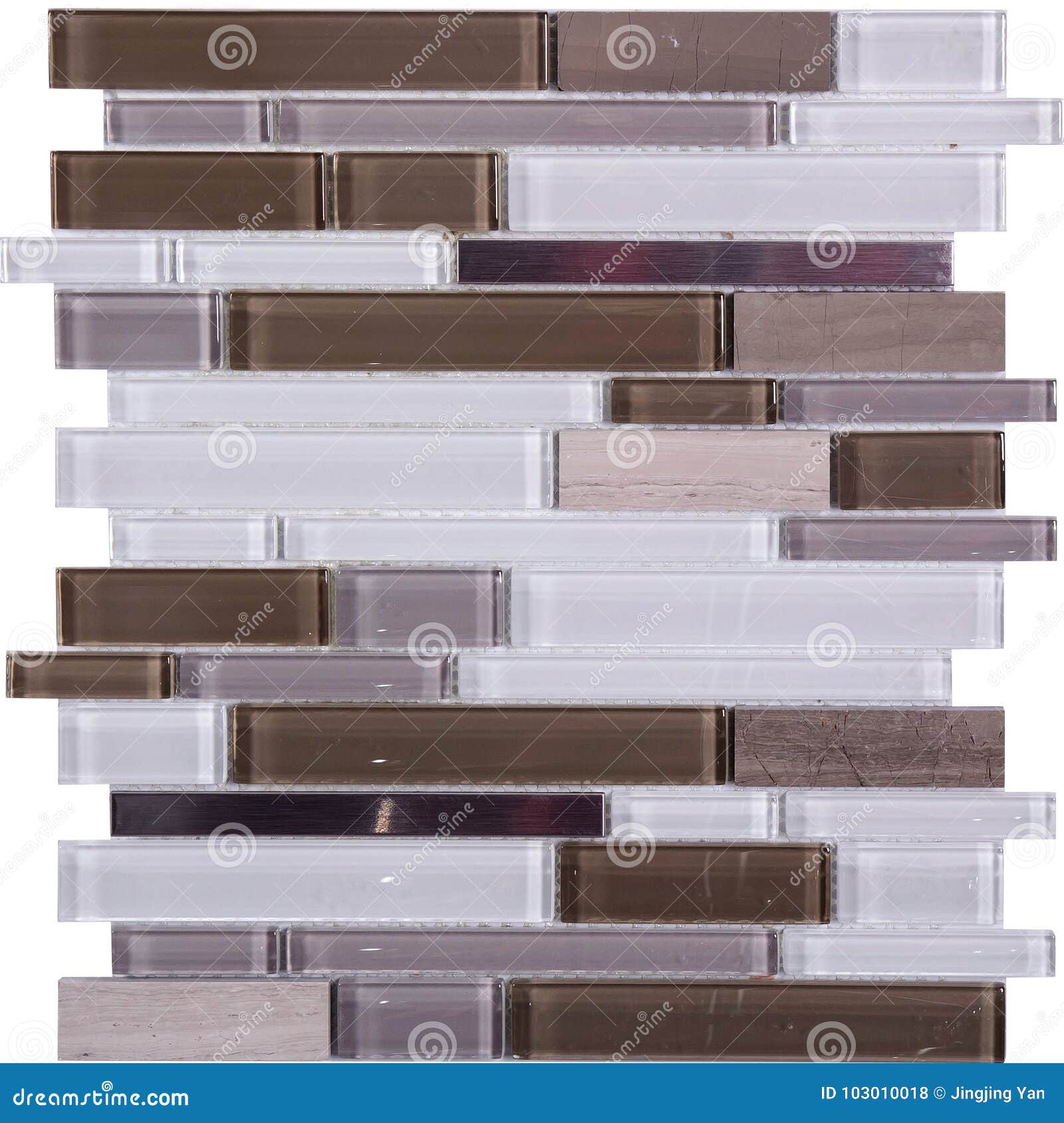 Seamless Colorful Rectangle Marble and Glass Mosaic Pattern Stock Photo ...