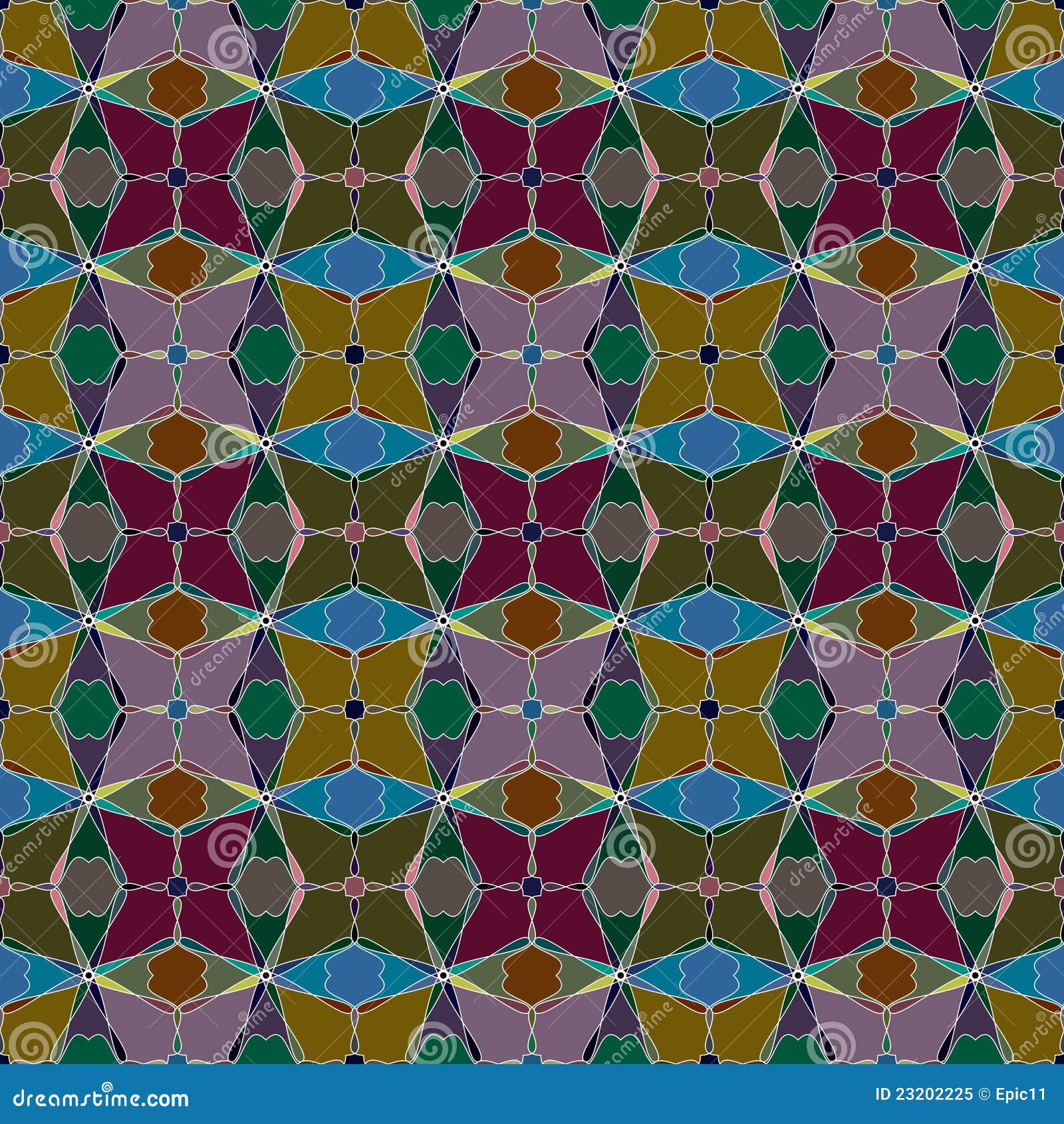 Seamless Colorful Retro Pattern Background Stock Vector - Illustration ...