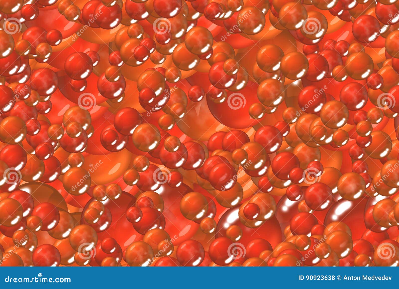 Seamless Colorful Ruby Spheres and Bubbles Mix Theme Stock Illustration ...