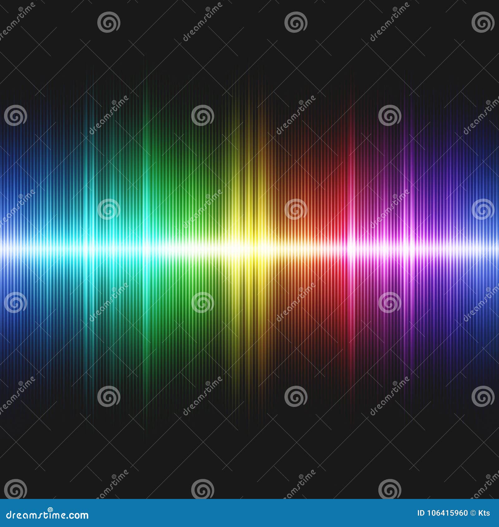 Seamless Colorful Sound Waves Stock Illustration - Illustration of ...