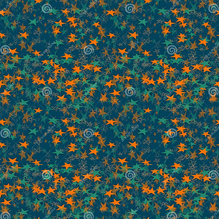 Seamless Colorful Star Pattern. Stock Vector - Illustration of print ...