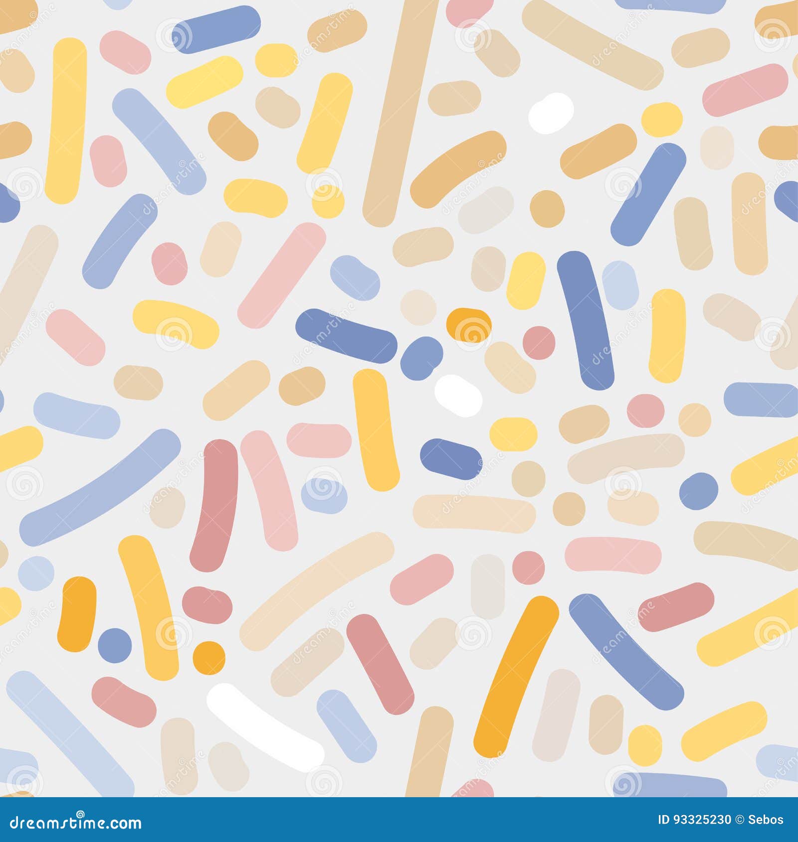 Seamless Colorful Vector Particles Pattern. Stock Vector - Illustration ...