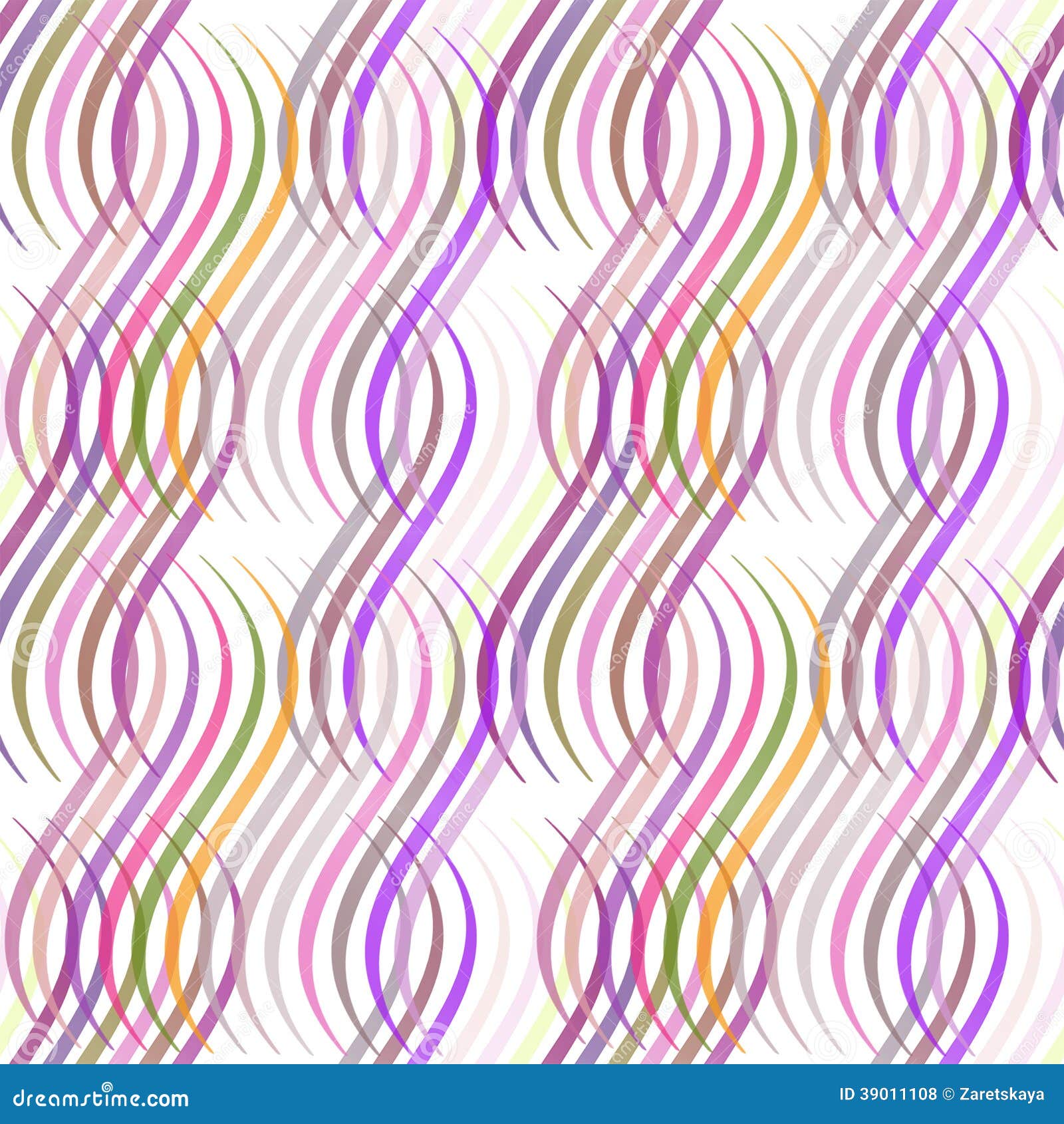 Seamless with Colorful Wave Strips Stock Illustration - Illustration of ...