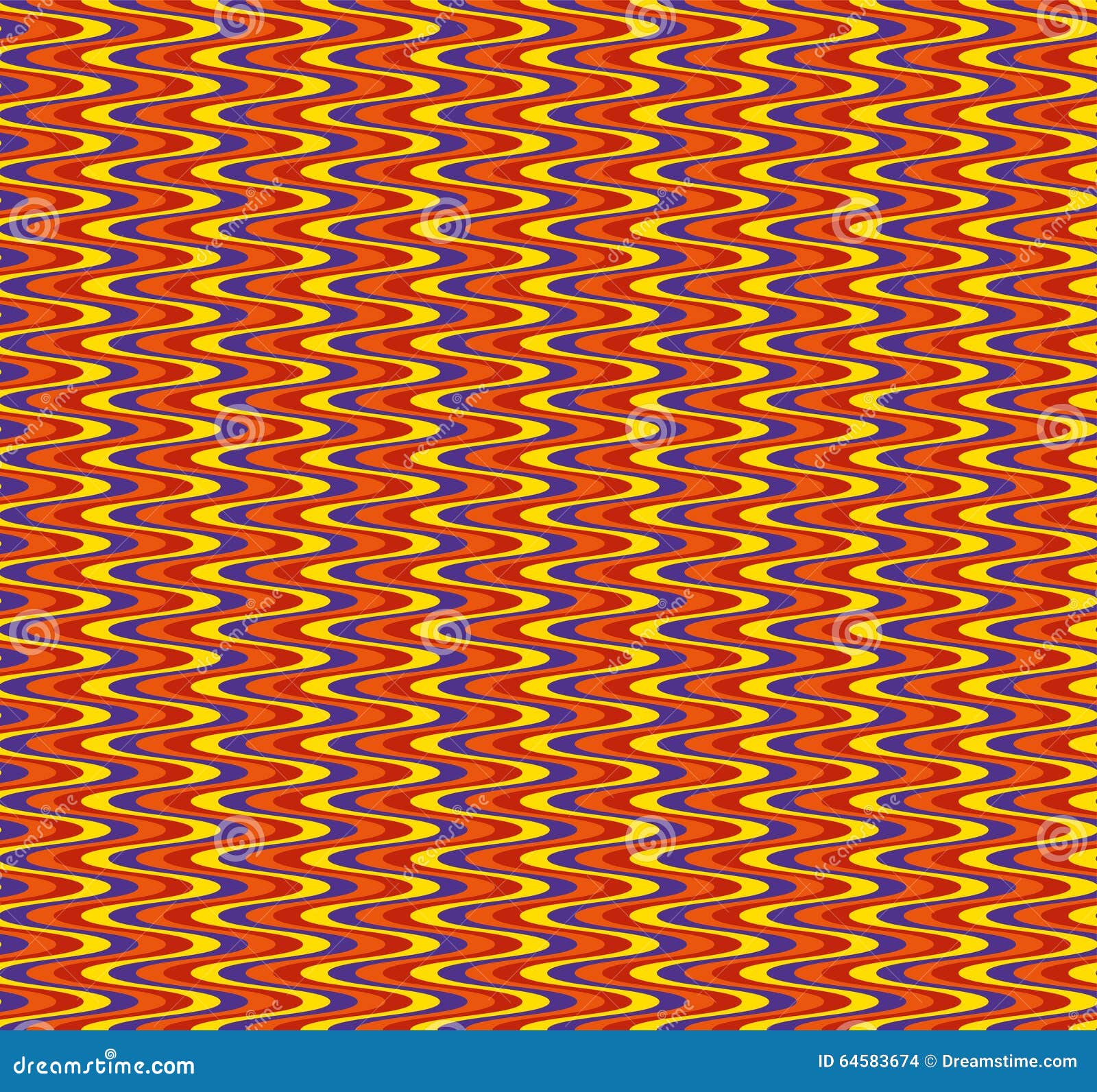 Seamless Colour Wavy Pattern Stock Vector - Illustration of orange ...