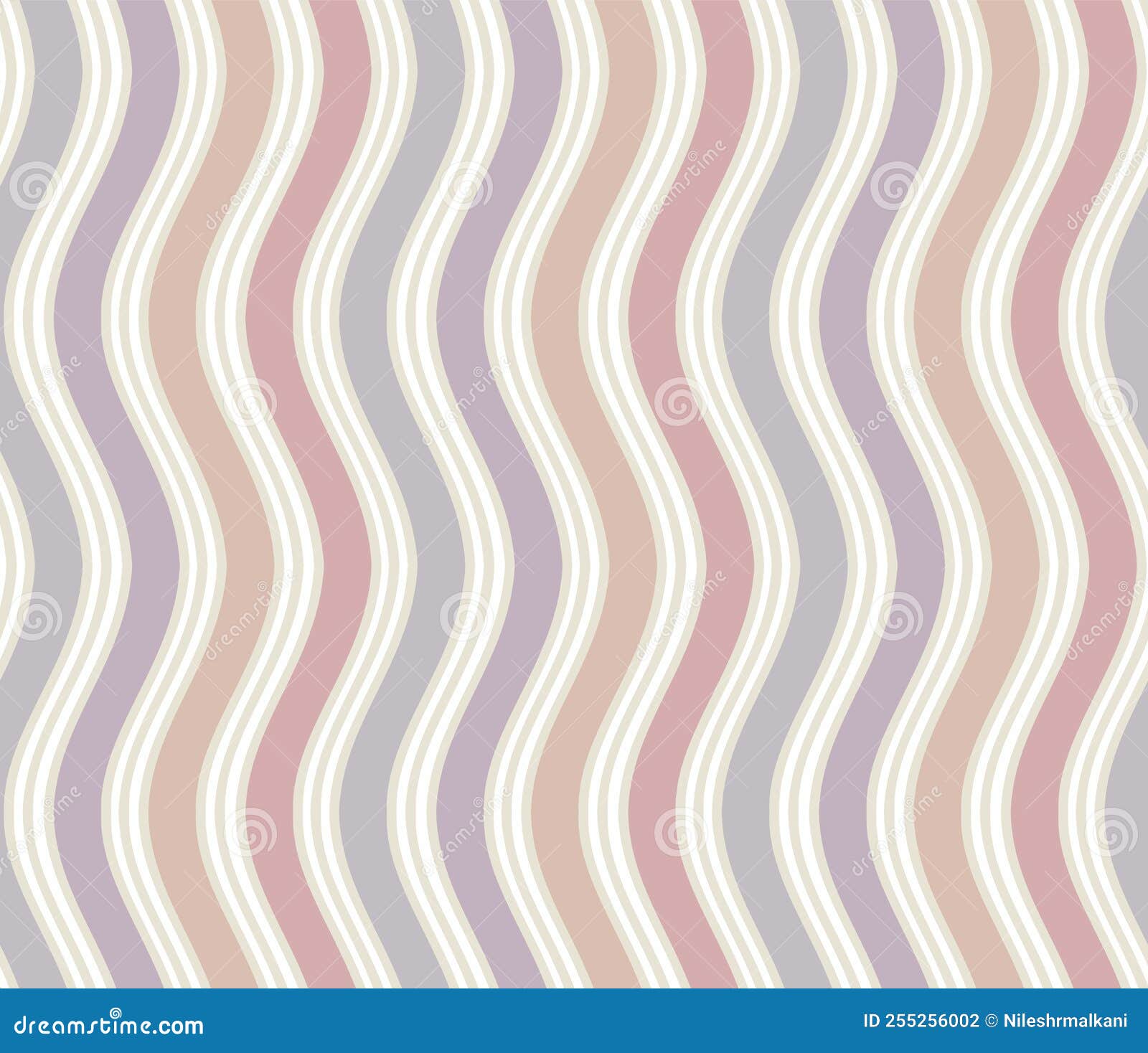 Seamless Colorful Vertical Swirly Pattern Design Stock Vector ...