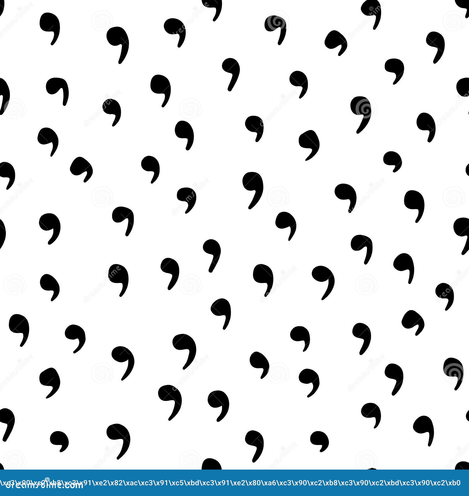 Seamless commas pattern stock illustration. Illustration of pattern ...