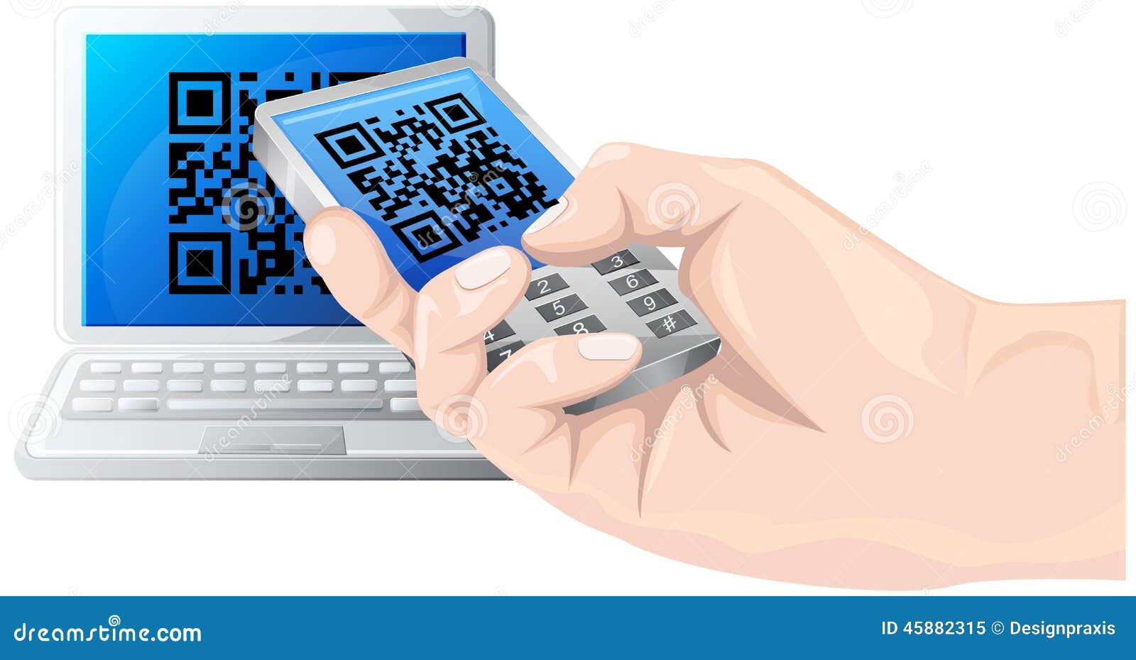 Seamless Communication stock vector. Illustration of laptop - 45882315