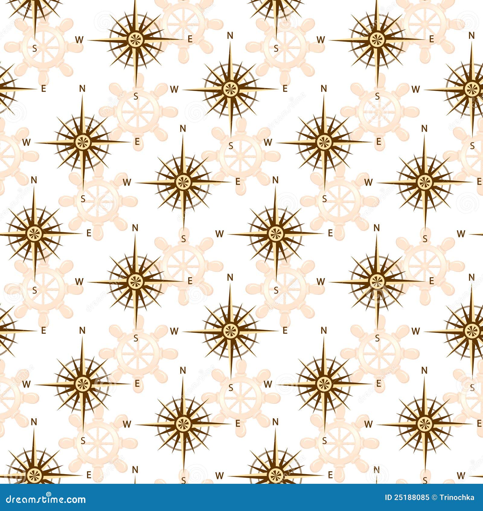 Seamless compass rose stock vector. Illustration of journey - 25188085