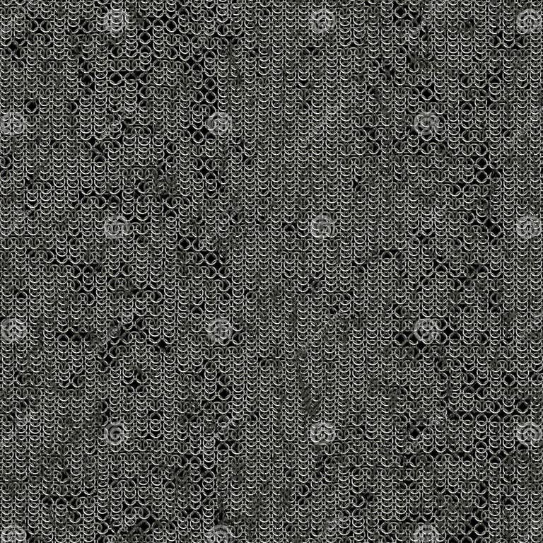 Seamless Computer Generated Metal Chain Mail Rusted and Damaged Stock ...