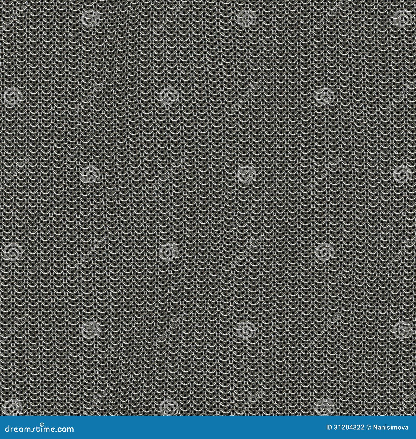 Seamless Computer Generated Metal Chain Mail Texture Not Damaged Stock ...