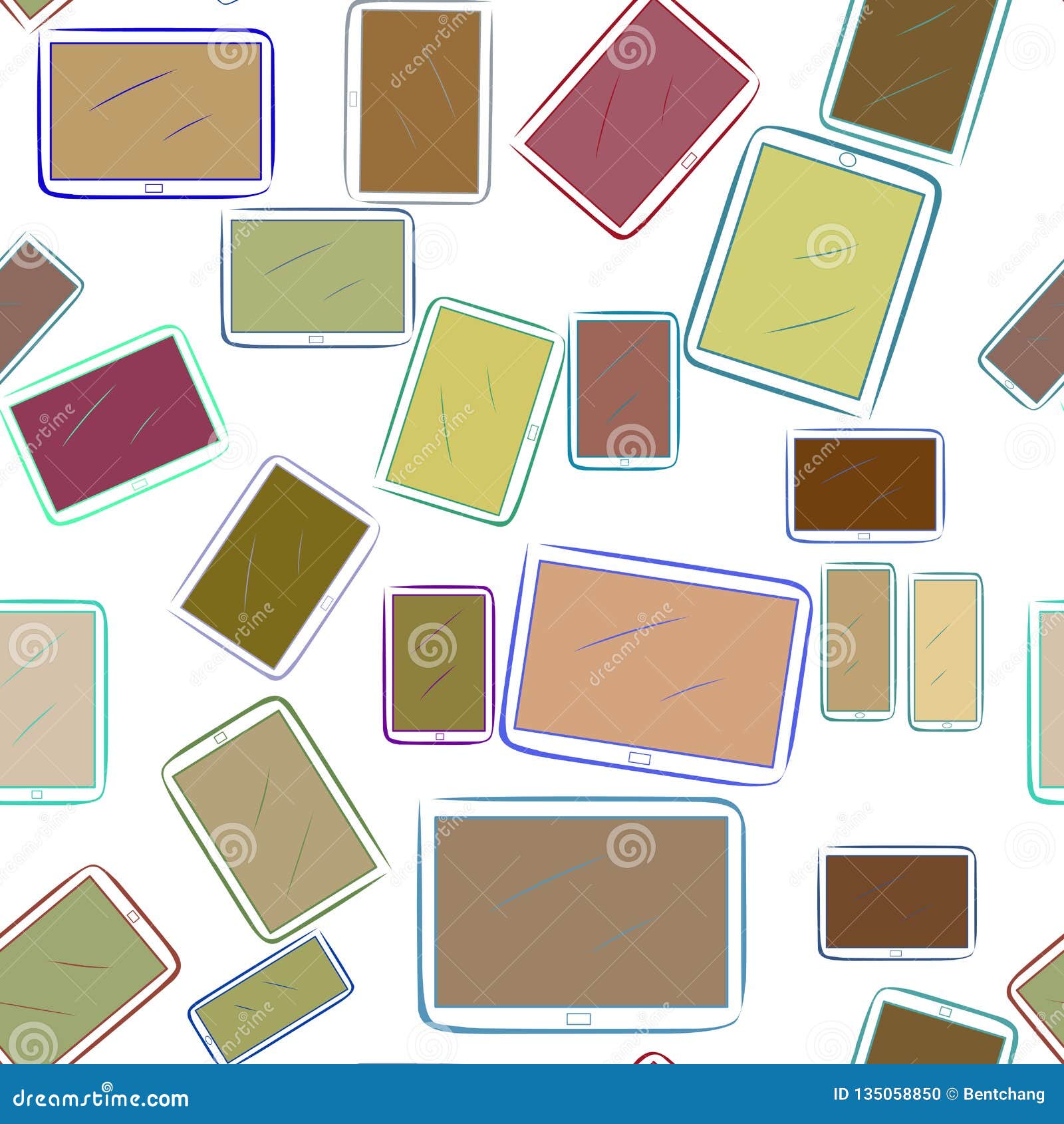 Seamless Conceptual Background Handphone or Mobilephone for Design ...