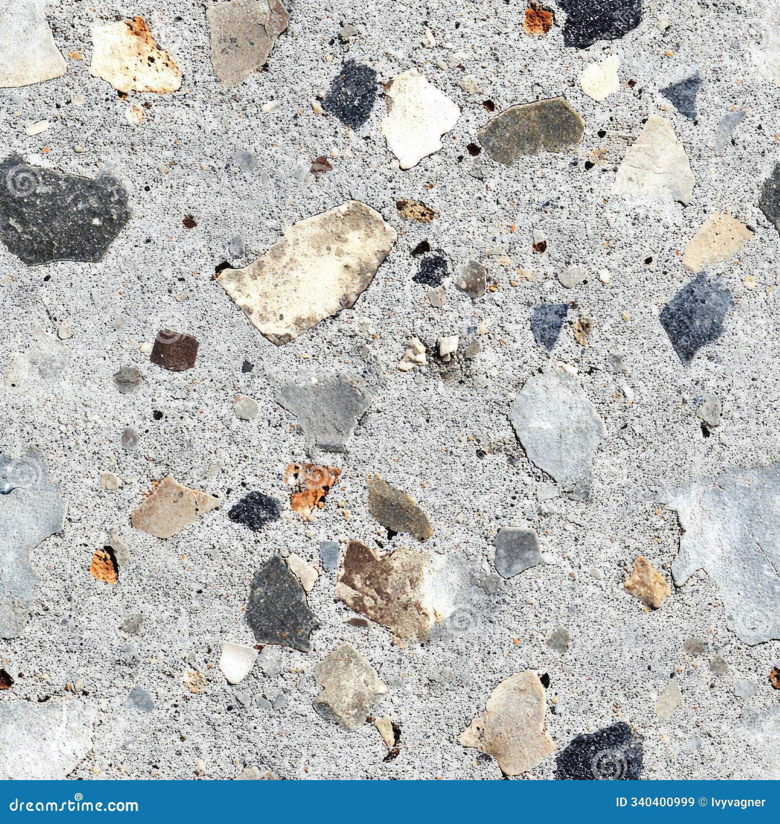Seamless Concrete Texture with Exposed Aggregate Stock Image - Image of ...