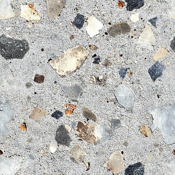 Seamless Concrete Texture with Exposed Aggregate Stock Image - Image of ...