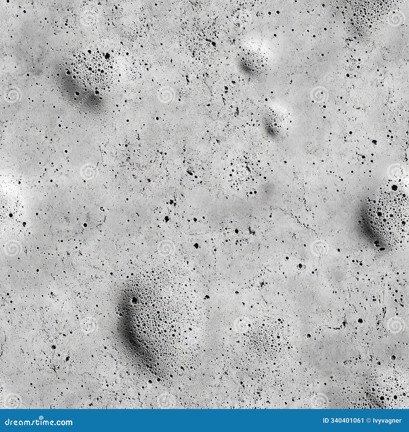 Seamless Concrete Texture with Pitted Surface Stock Image - Image of ...