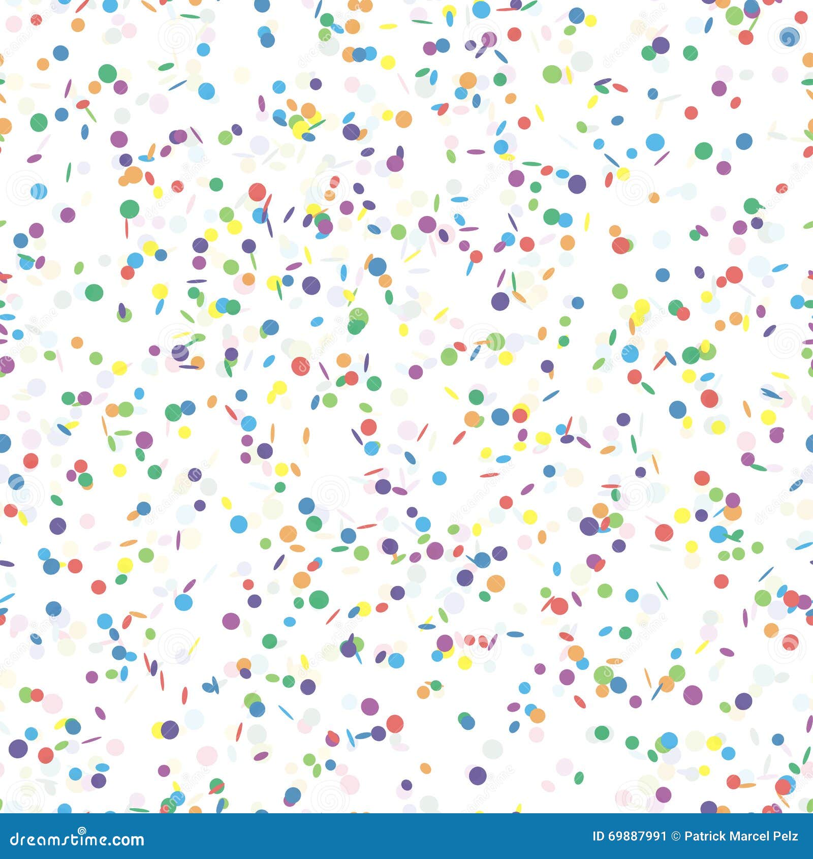 Seamless Confetti Party Background Stock Vector - Illustration of ...