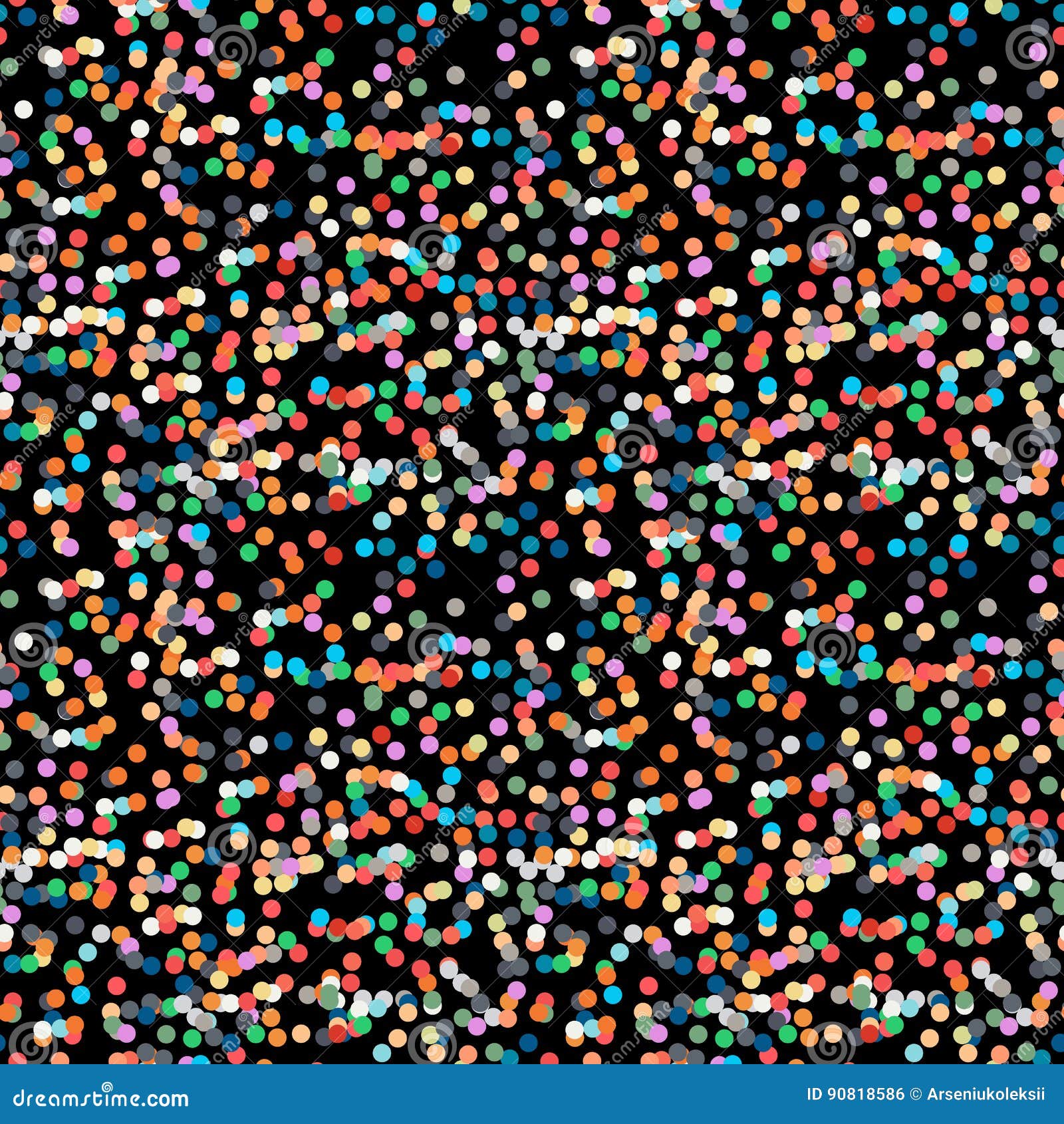 Seamless Confetti Party Background Cartoon Vector | CartoonDealer.com ...