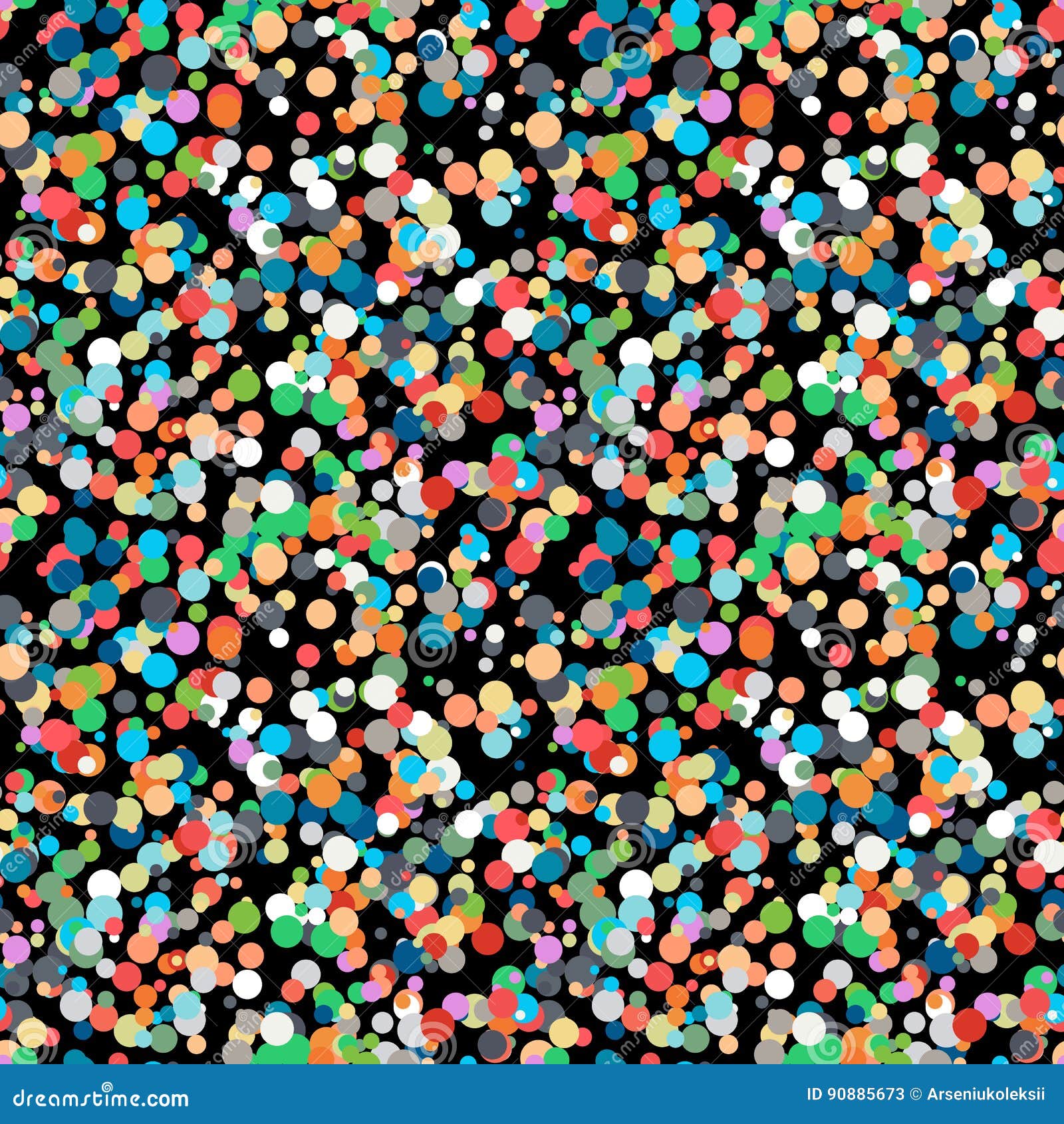 Seamless Confetti Party Background Cartoon Vector | CartoonDealer.com ...