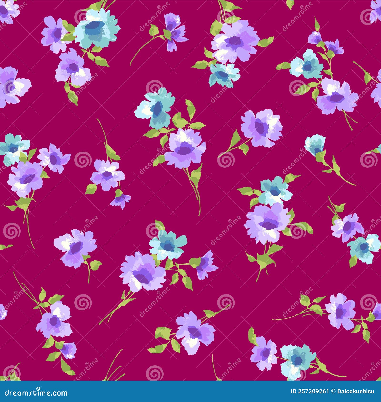 Beautiful Seamless Floral Pattern Made in Vector, Stock Vector ...