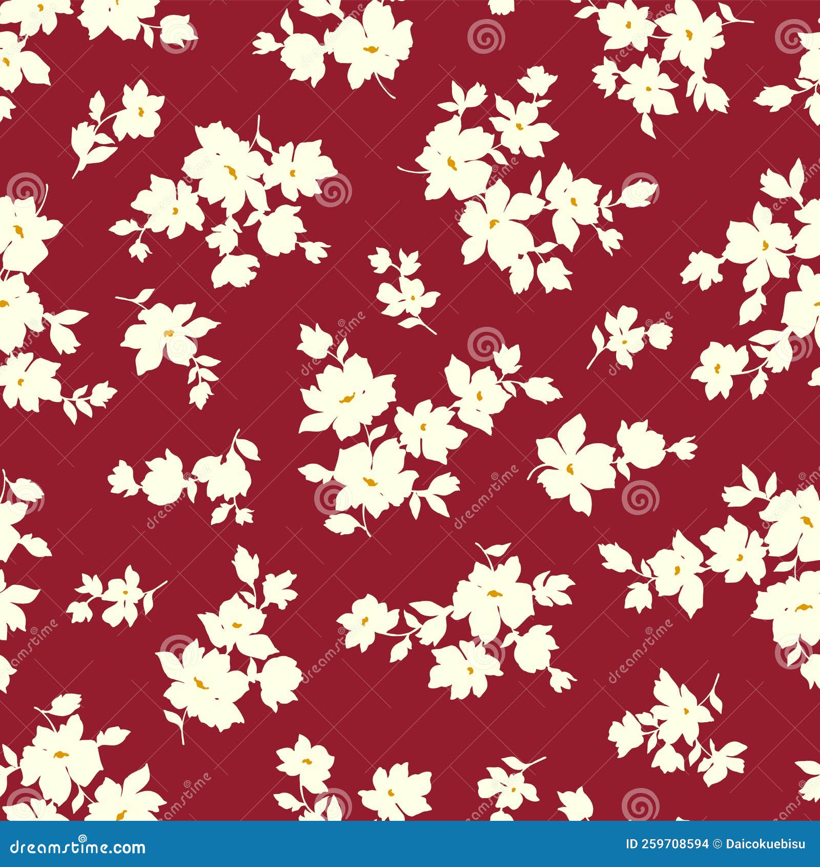 Beautiful Seamless Floral Pattern Made in Vector, Stock Vector ...