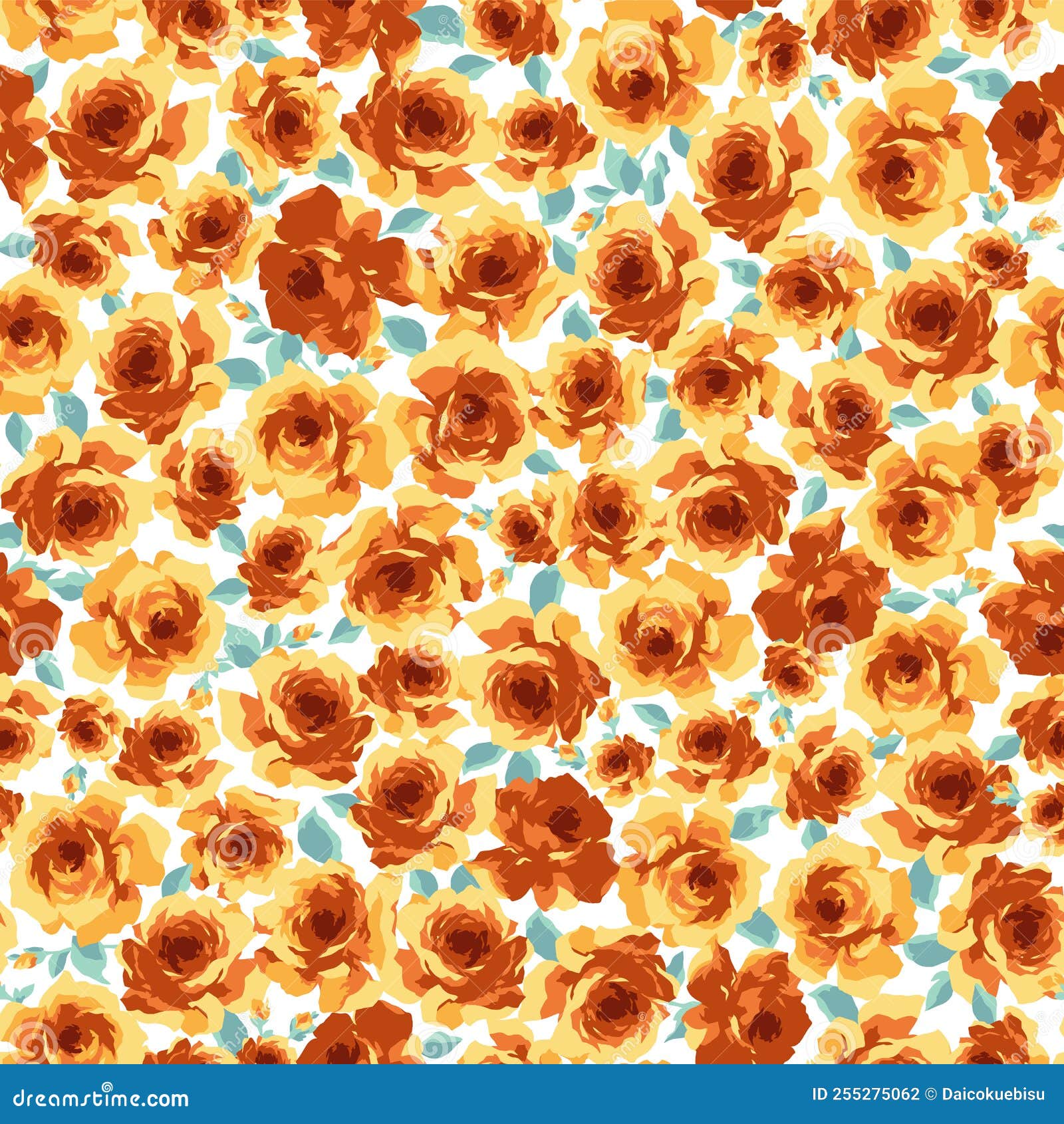 Seamless Pattern with a Beautiful Bouquet of Roses, Stock Vector ...