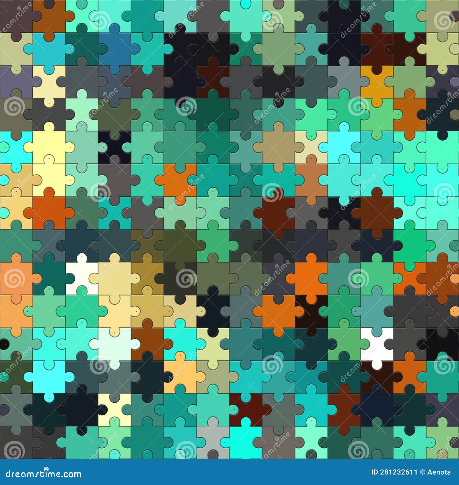 Seamless Conundrum Puzzle Pattern Stock Illustration - Illustration of ...