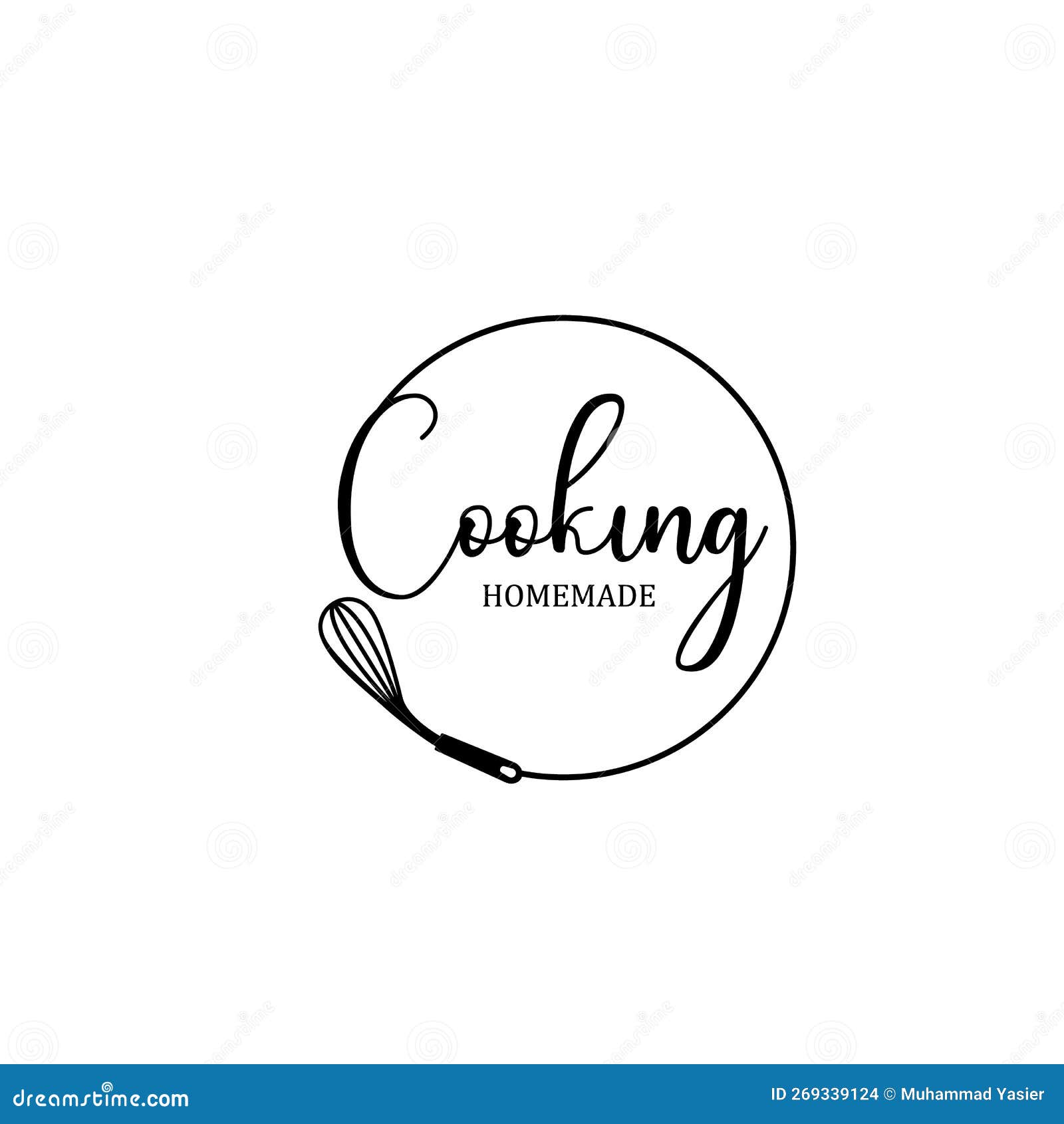 Seamless Cooking Logo Design Vector Stock Vector - Illustration of ...