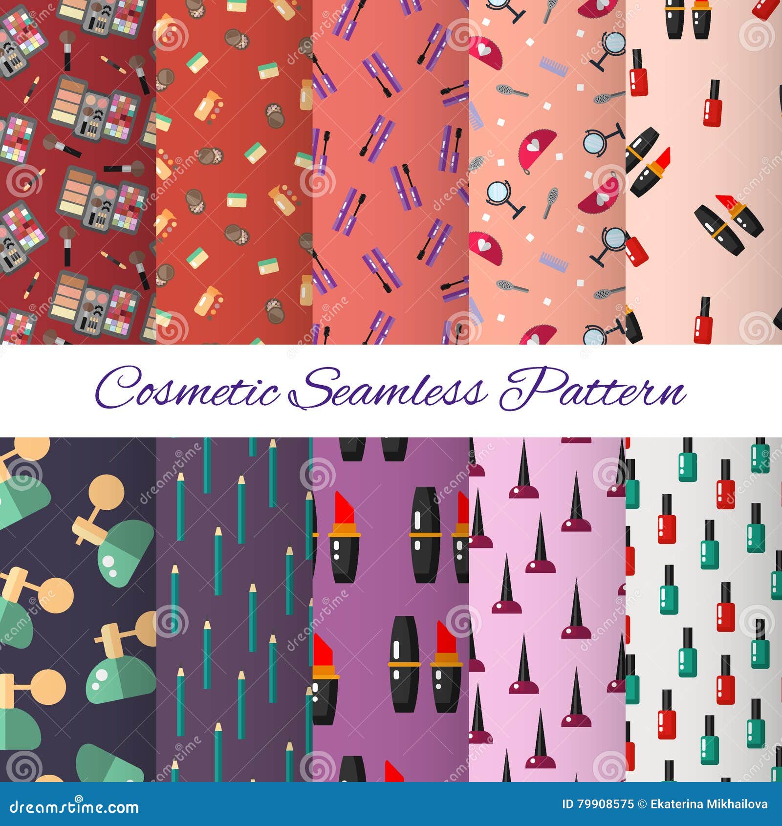 Cosmetic Pattern Cartoon Vector | CartoonDealer.com #57282373