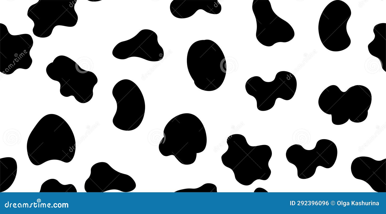 Seamless cow print stock vector. Illustration of seamless - 292396096