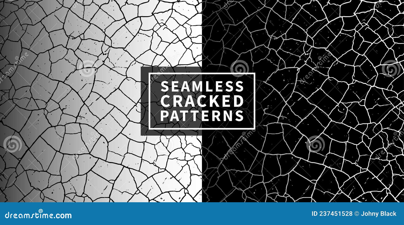 Seamless Cracked Pattern Background. Structure Old Distressed Cracked ...