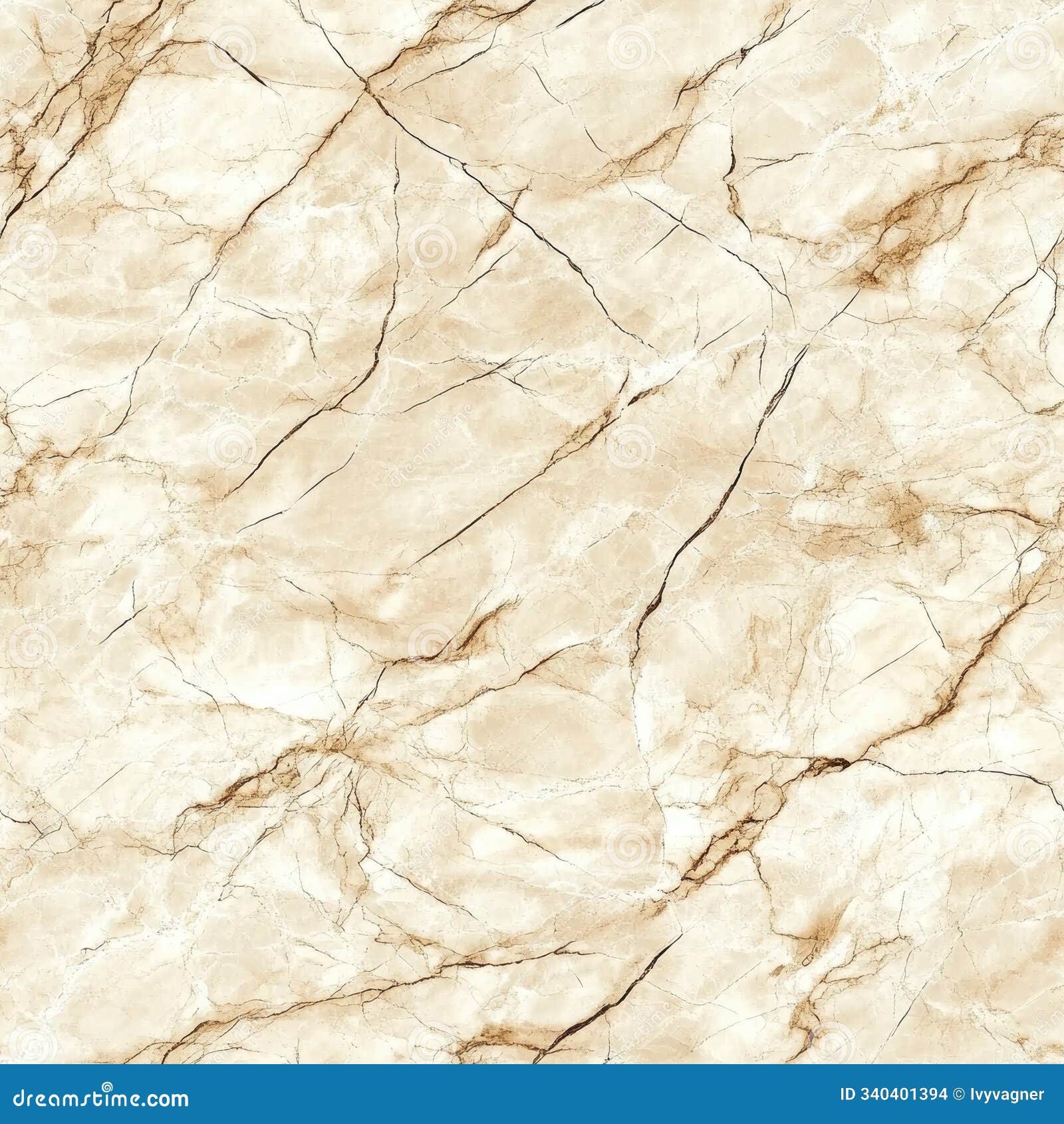 Seamless Cream Marble Texture with Light Brown Veining Stock Photo ...