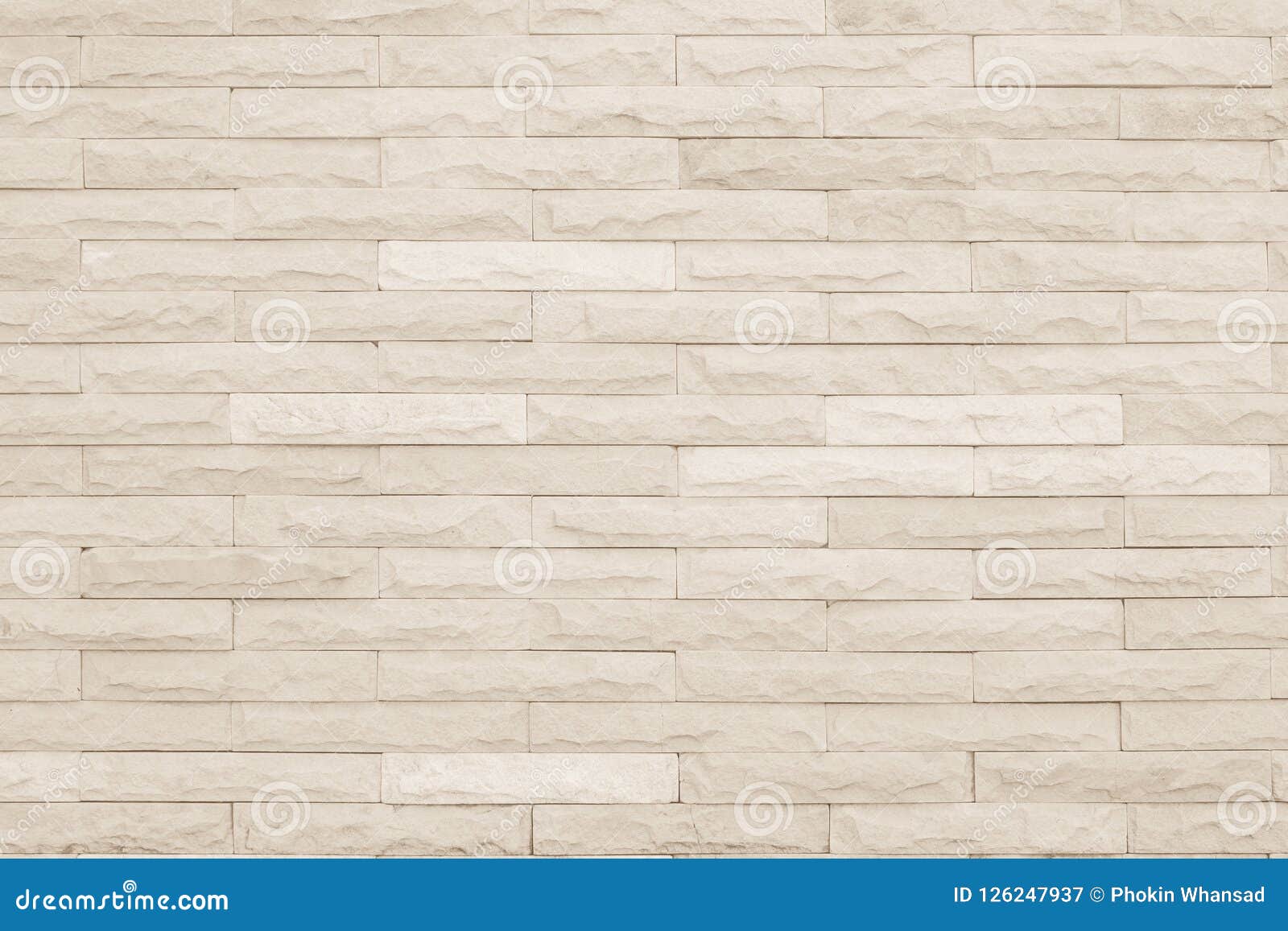 Seamless Cream Pattern of Decorative Brick Sandstone Wall Surface with ...
