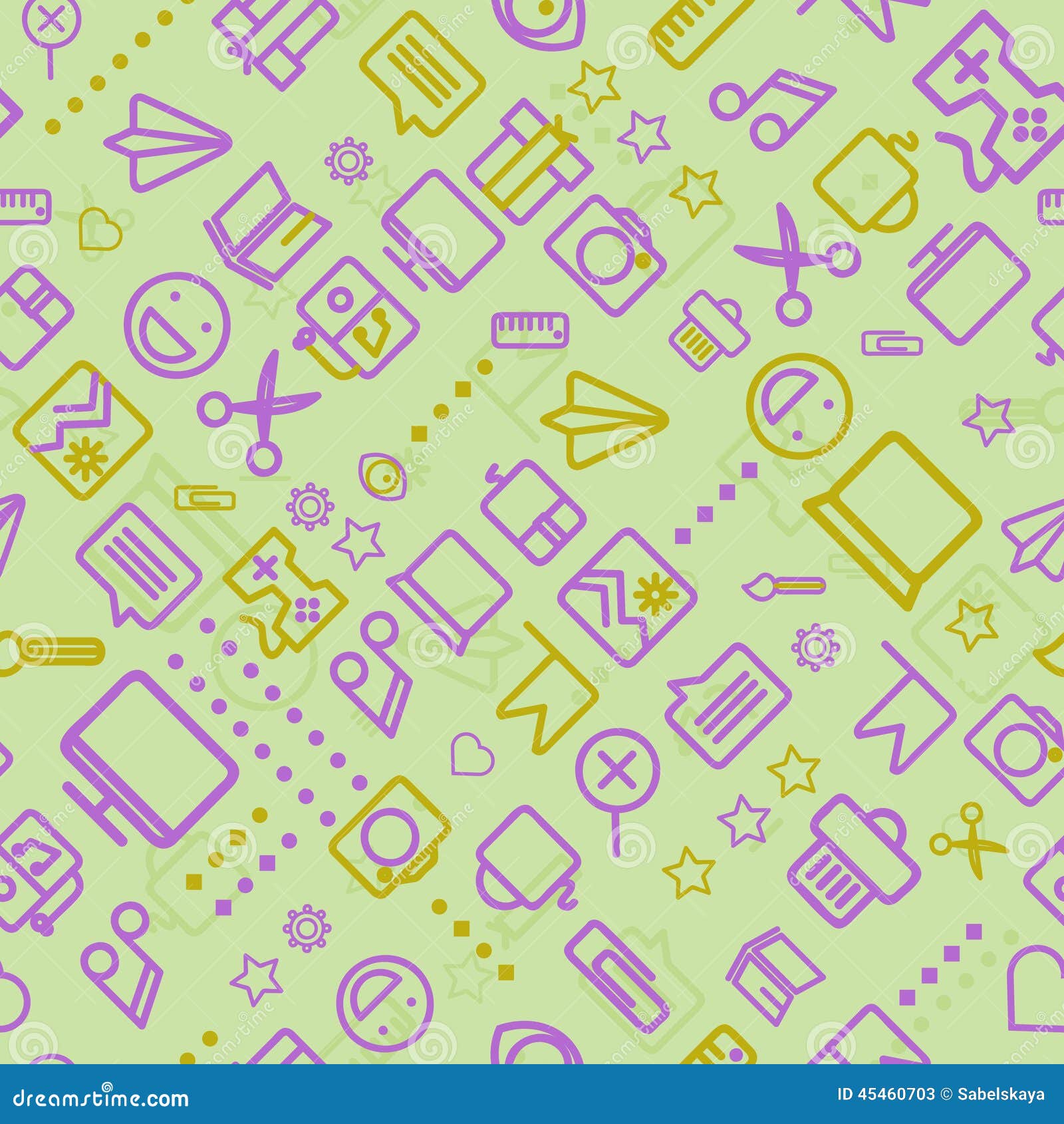 Seamless Creative Background. Stock Vector - Illustration of stroke, creativity: 45460703