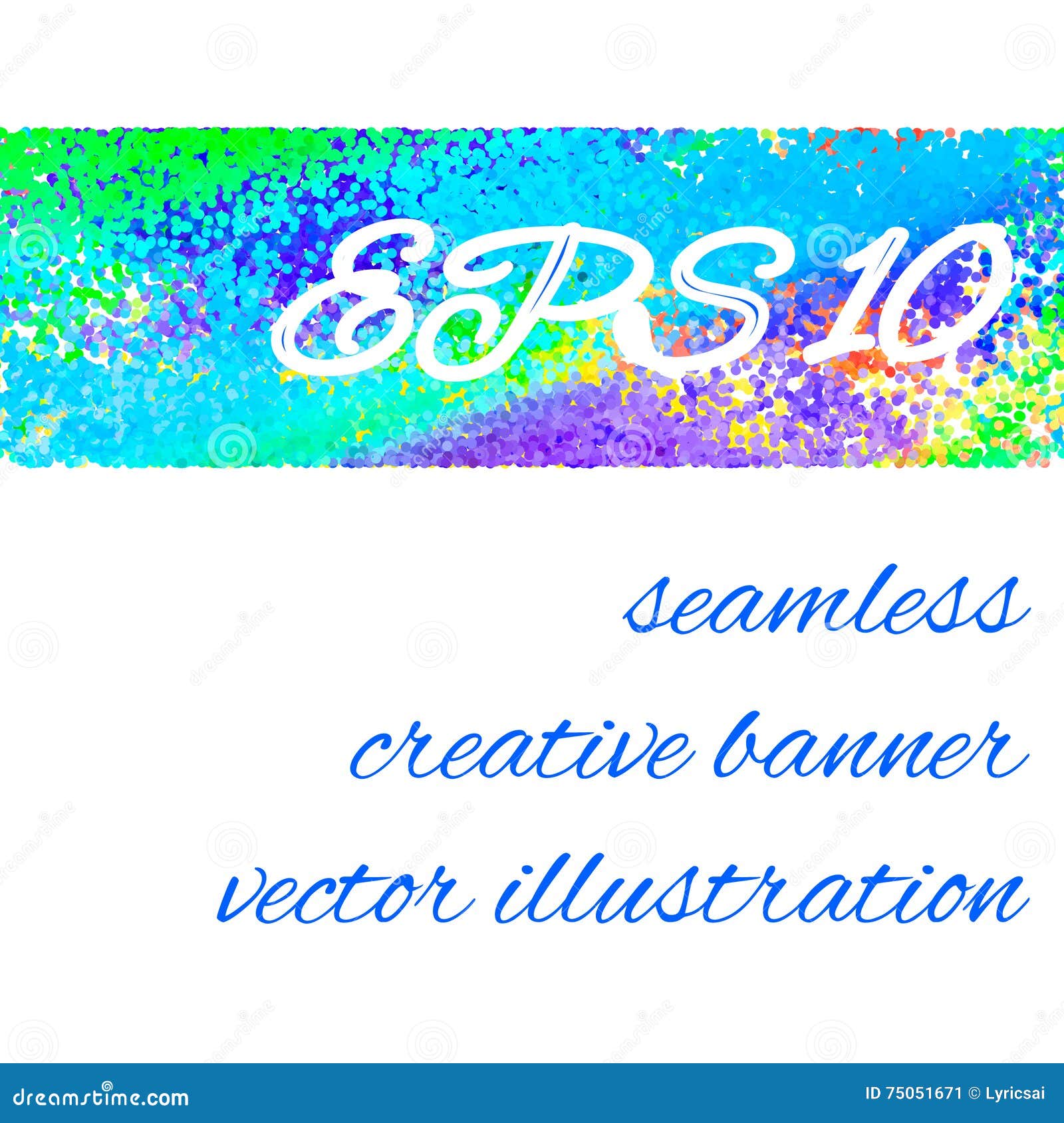 Seamless creative banner stock vector. Illustration of border - 75051671