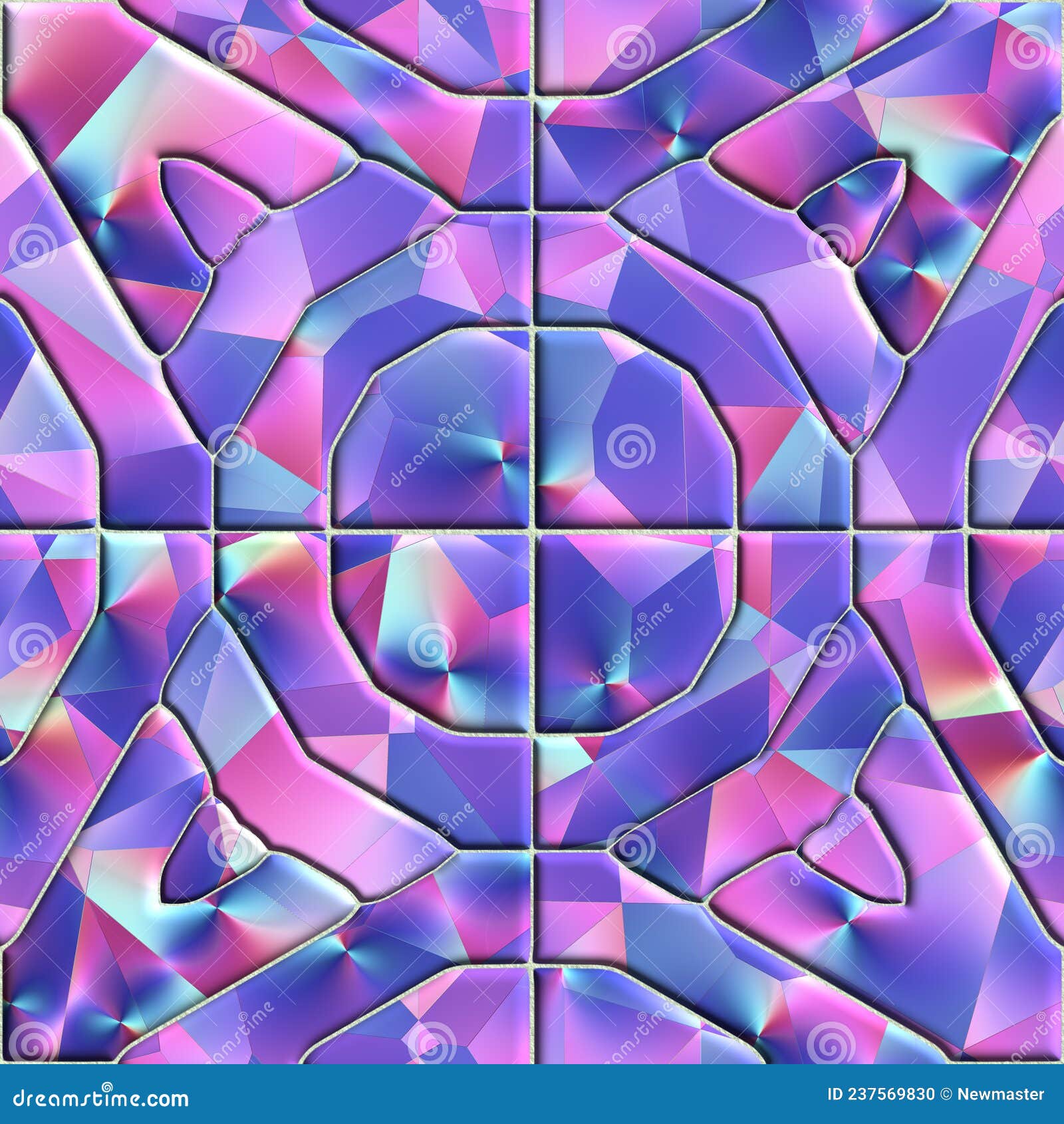 Seamless Creative Patterned 3d Texture-illustration Stock Illustration ...