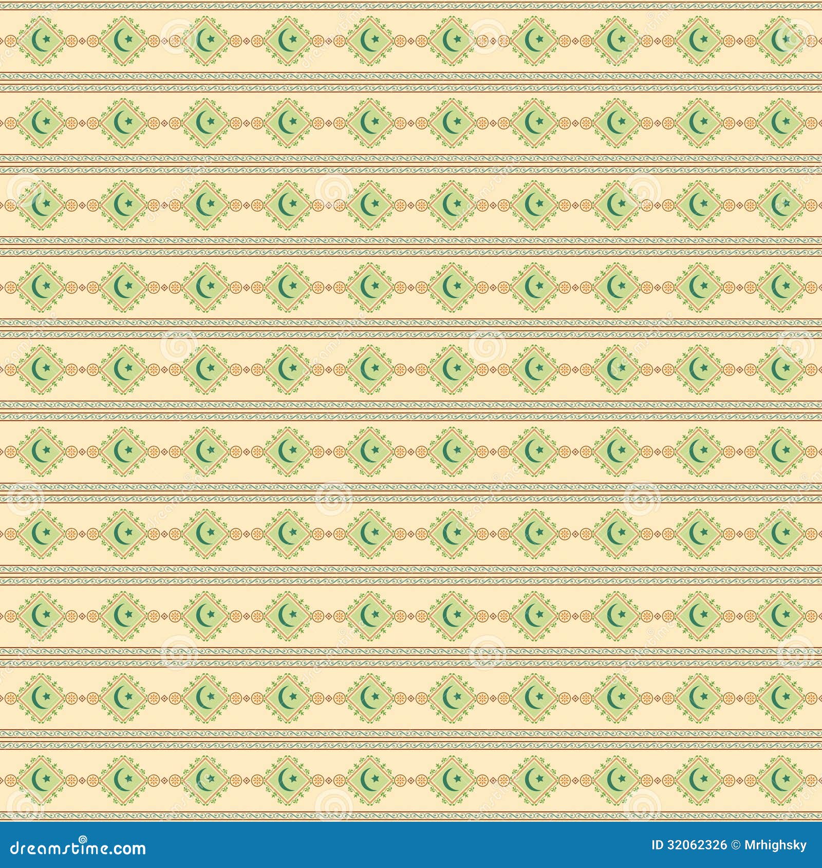 Seamless Crescent Pattern stock vector. Illustration of geometric ...