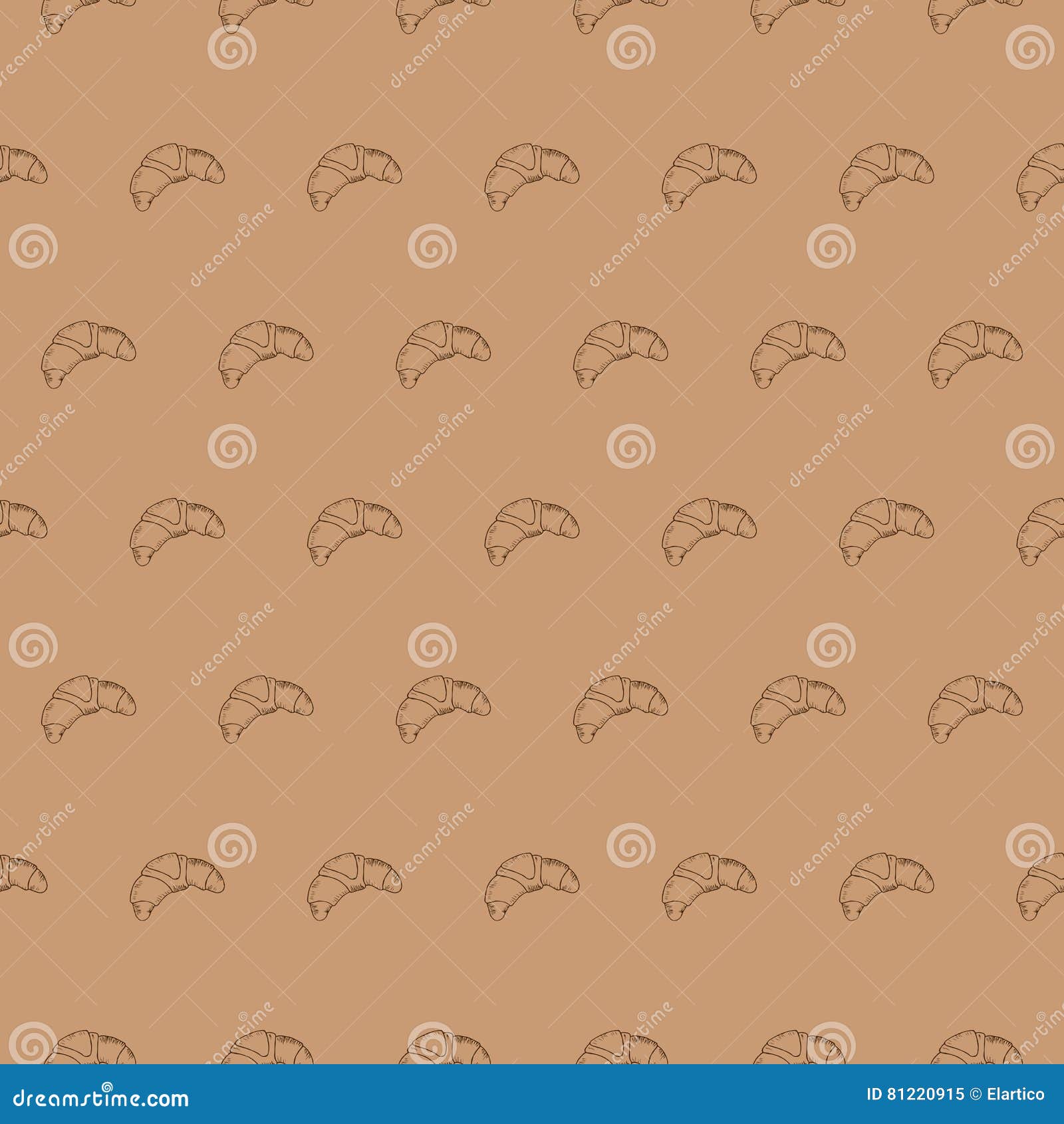 Seamless Croissant Pattern, Vector Food Ingredients Background Stock ... Seamless Croissant Pattern, Vector Food Ingredients Background Stock ...