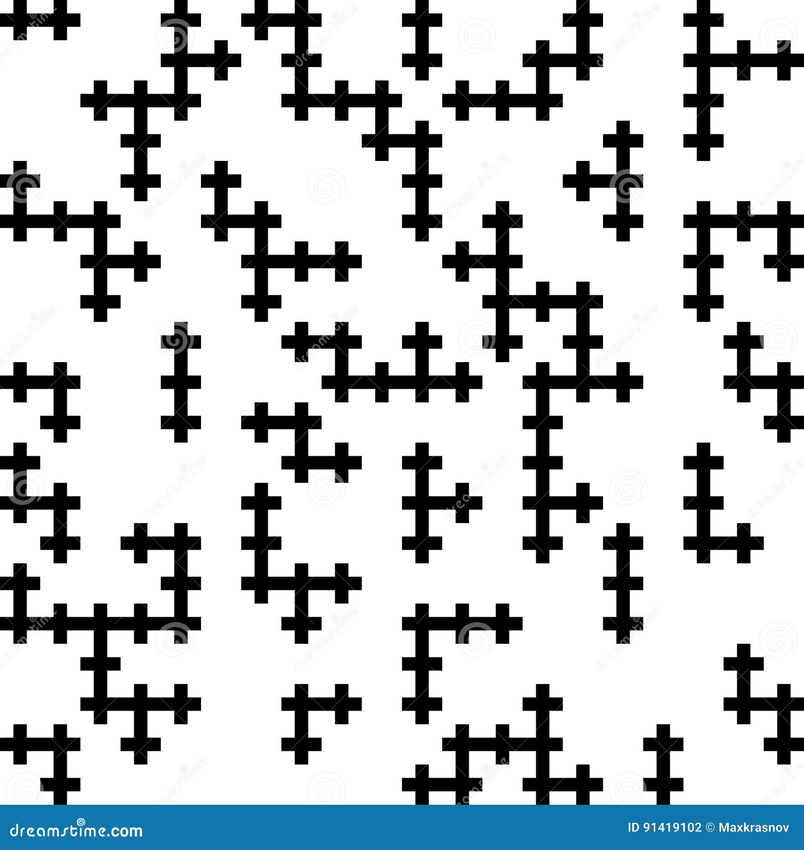 Seamless Cross Pattern stock vector. Illustration of background - 91419102